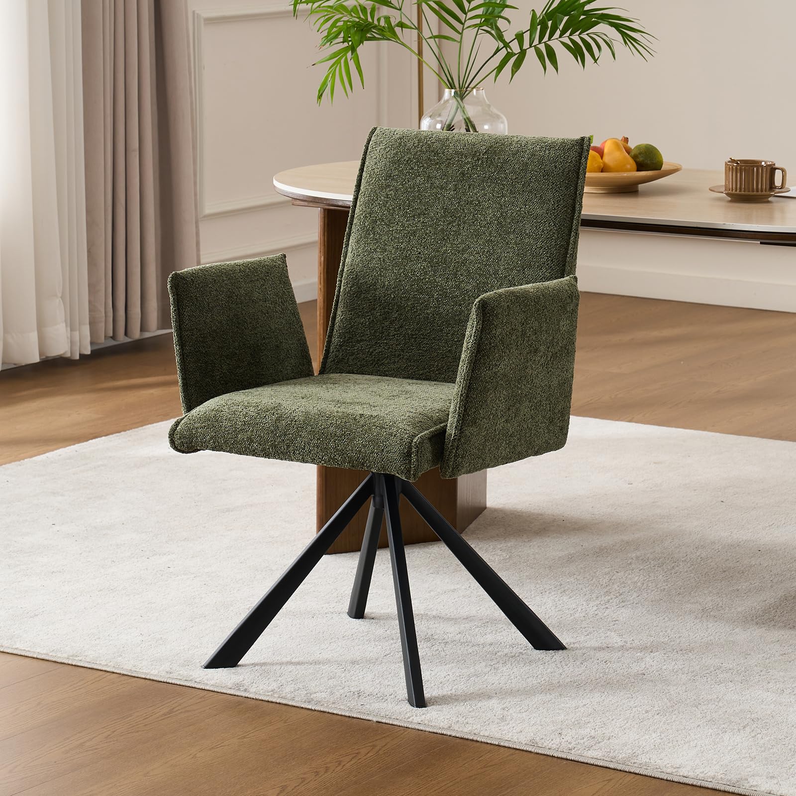 Amazon.com - Rowill Upholstered Dining Chair Mid Century Modern Dining ...