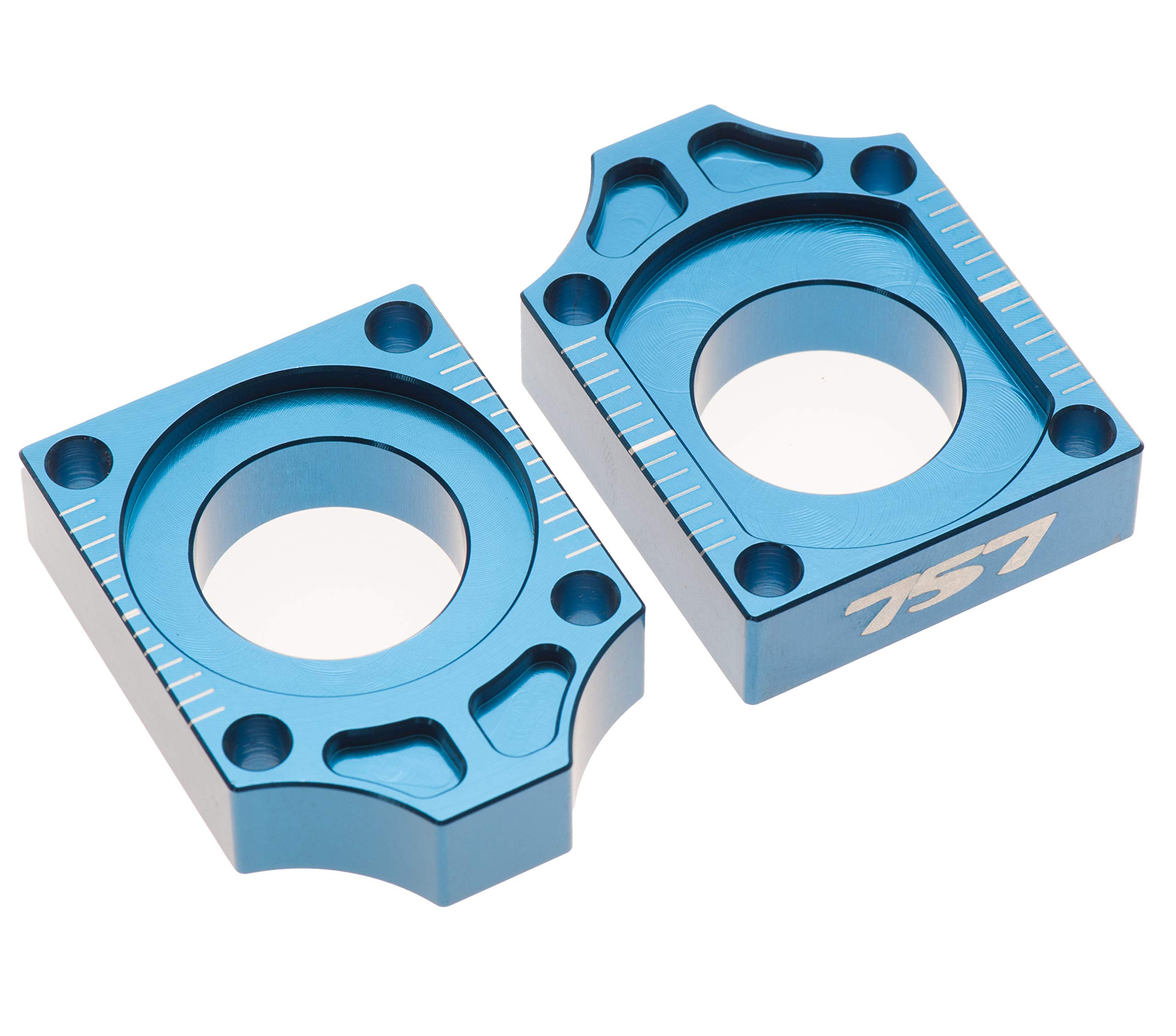 Amazon.com: Billet Axle Blocks Blue for Yamaha YZ WR 125 250 250F 450F ...