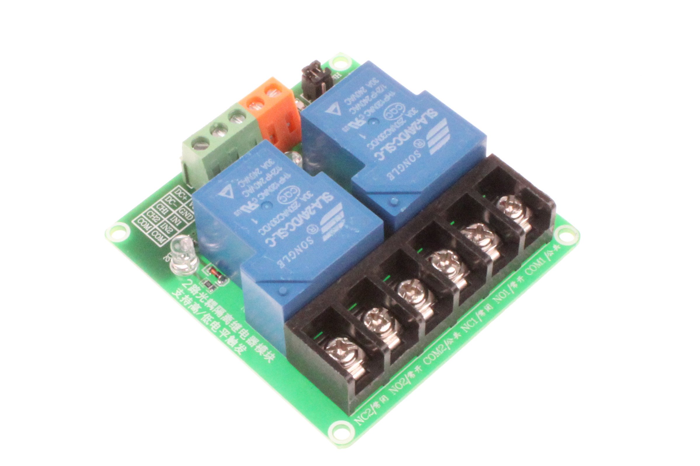 Snapklik.com : NOYITO 30A 2 Channel Relay Module High Low Level Trigger