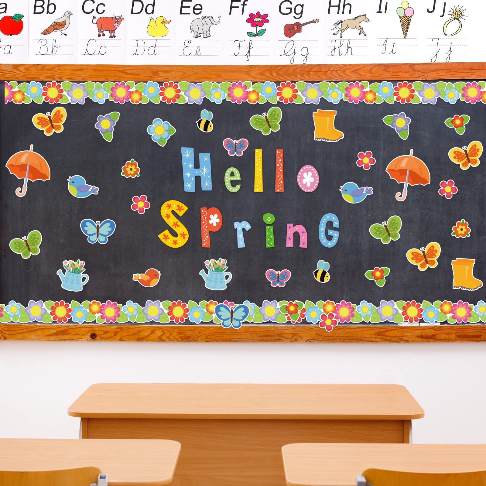 Snapklik.com : Hello Spring Bulletin Board Set - Classroom Decoration ...