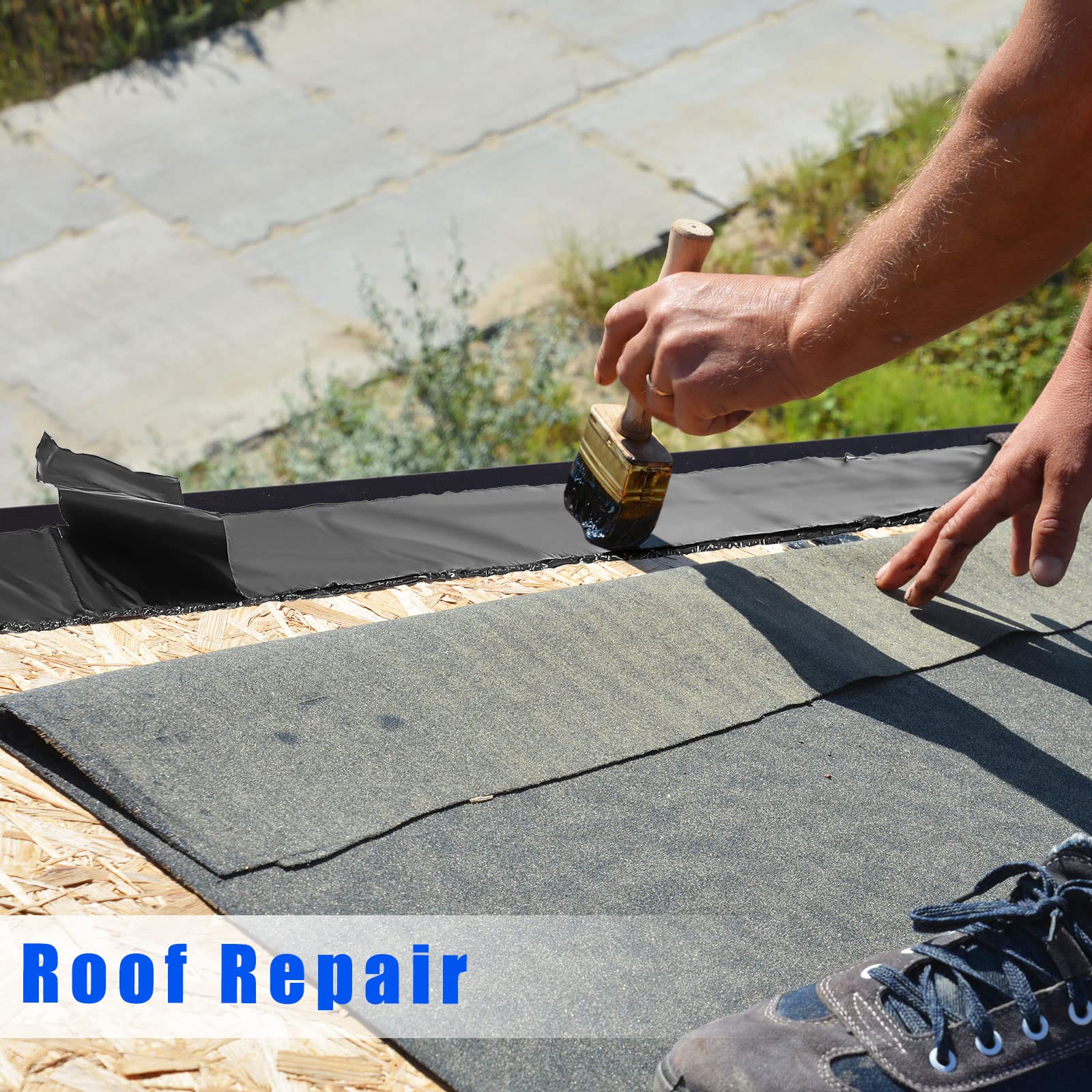 2 Rolls Asphalt Crack Tape Asphalt Crack Filler Asphalt Joint Repair ...