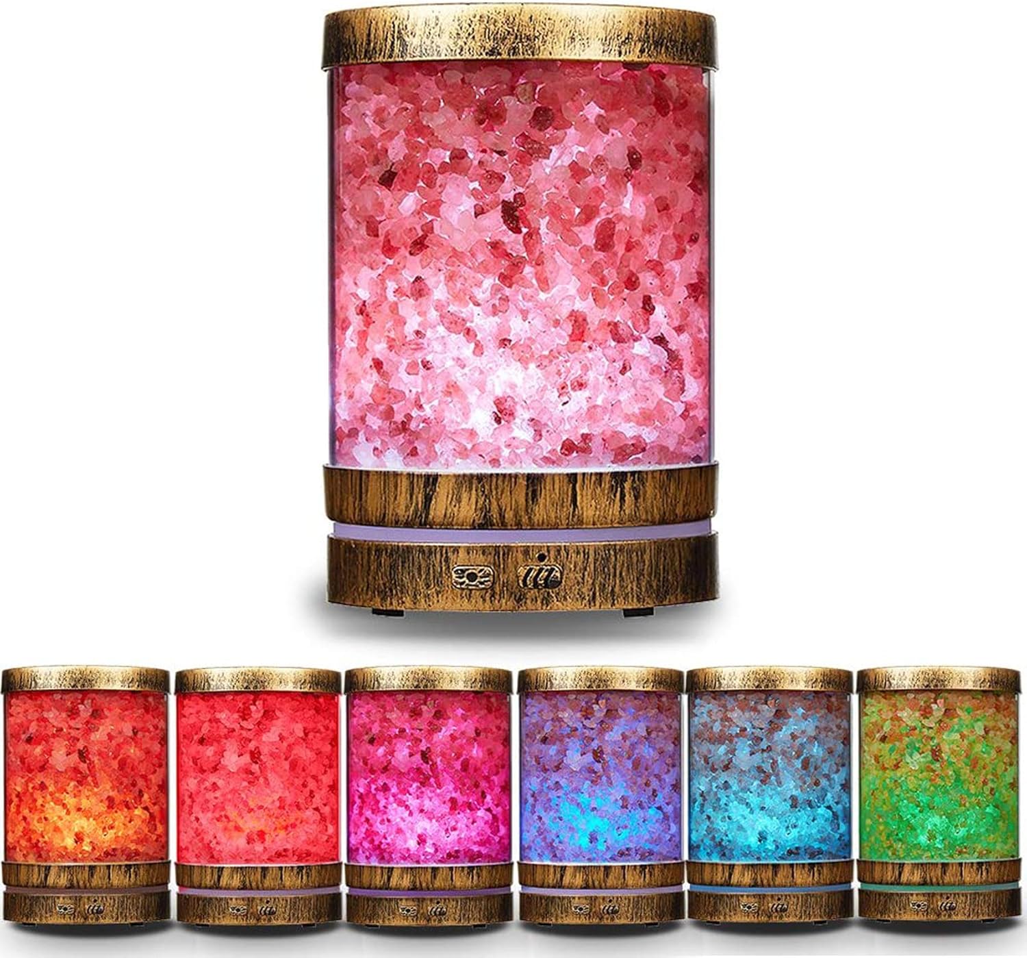 Amazon.com: AIGOCEER Essential Oil Diffuser Himalayan Salt Lamp Cool ...