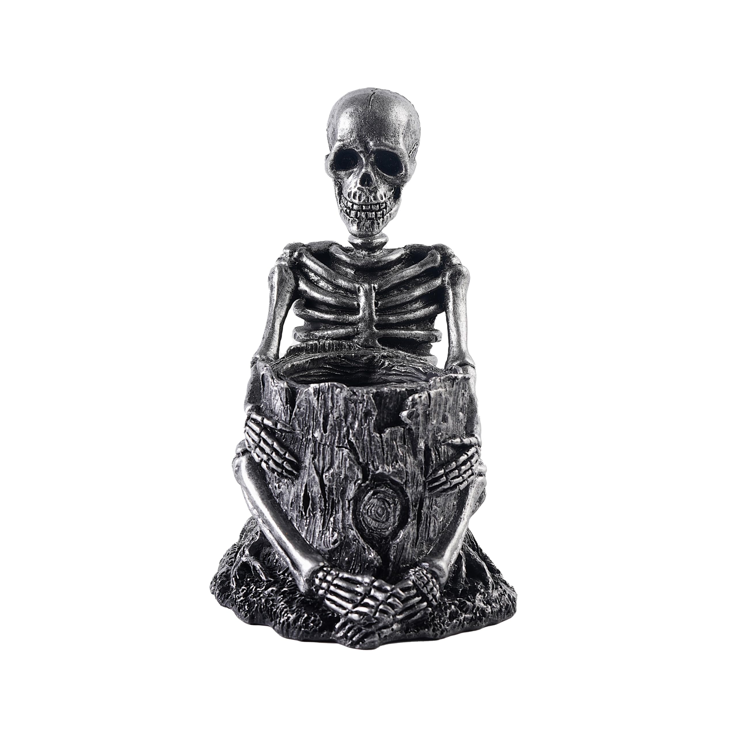 Amazon.com: Rustic Skeleton Toothbrush Holder for Bathroom, Skull Style ...