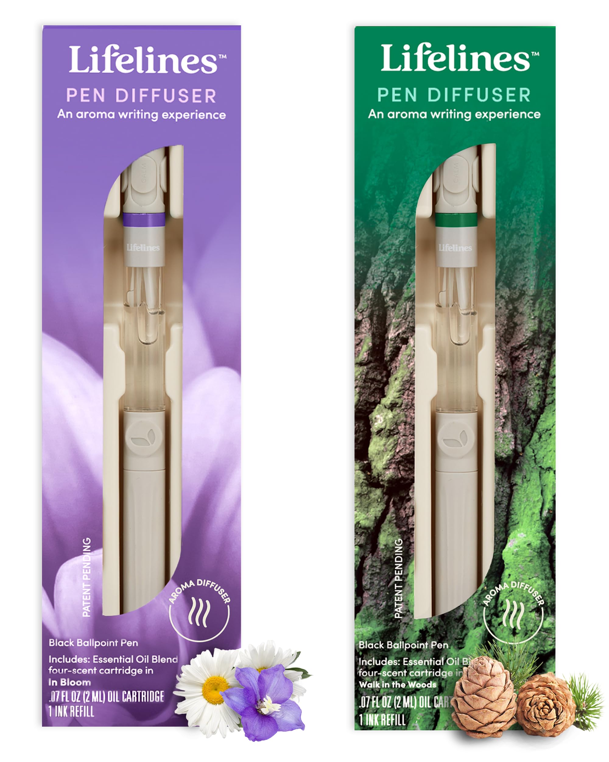 Amazon.com: Lifelines Pen Diffuser Set, 2-Pack (Walk in The Woods & in ...