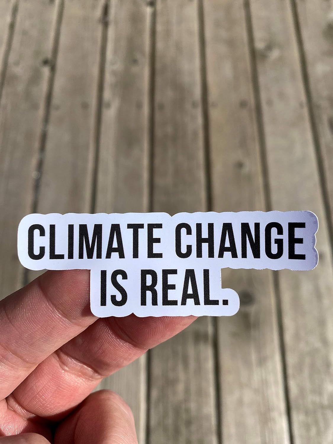Amazon.com: Climate Change Is Real Sticker, Laptop Sticker, Water ...