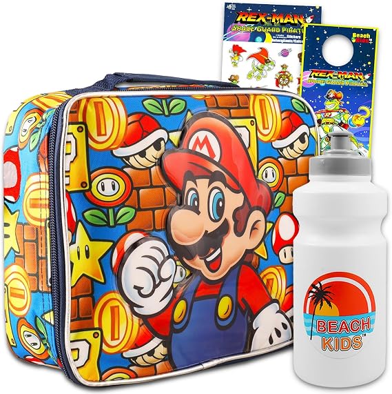 Amazon.com: Super Mario Lunch Box Set - Bundle with Mario Lunch Bag ...
