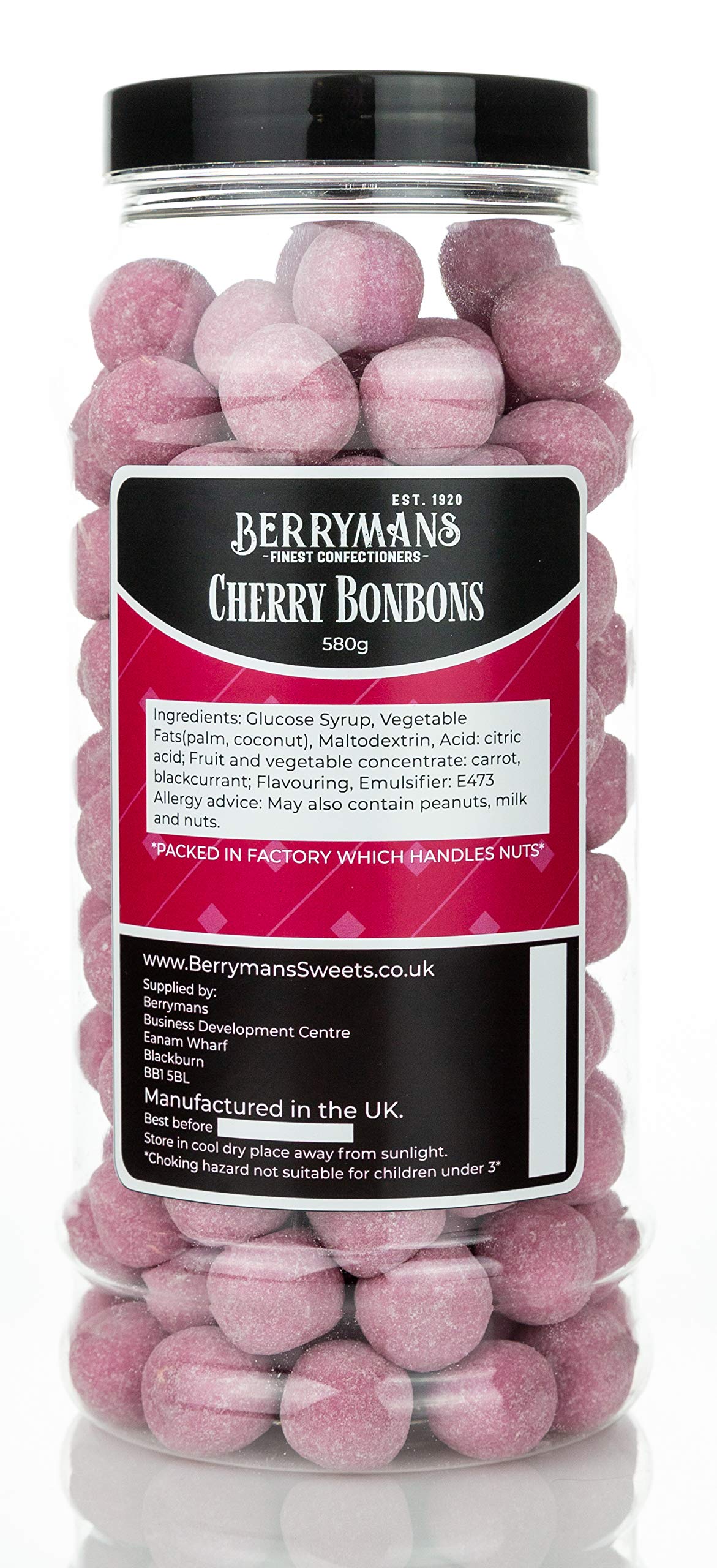 Original Cherry BonBons Retro Sweets Gift Jar by Berrymans Sweet Shop ...