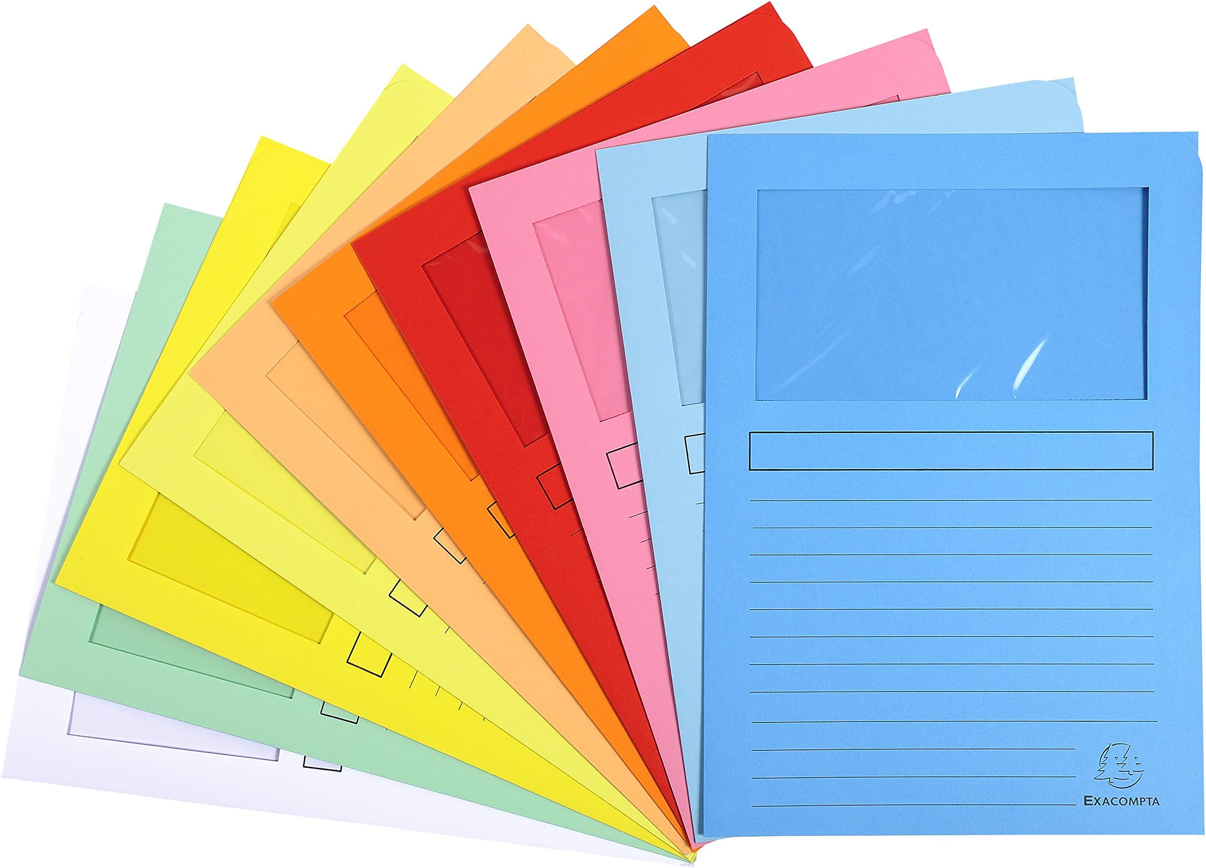 Exacompta 50250E Fenstermappen (Recycling Karton, Organisationsdruck ...