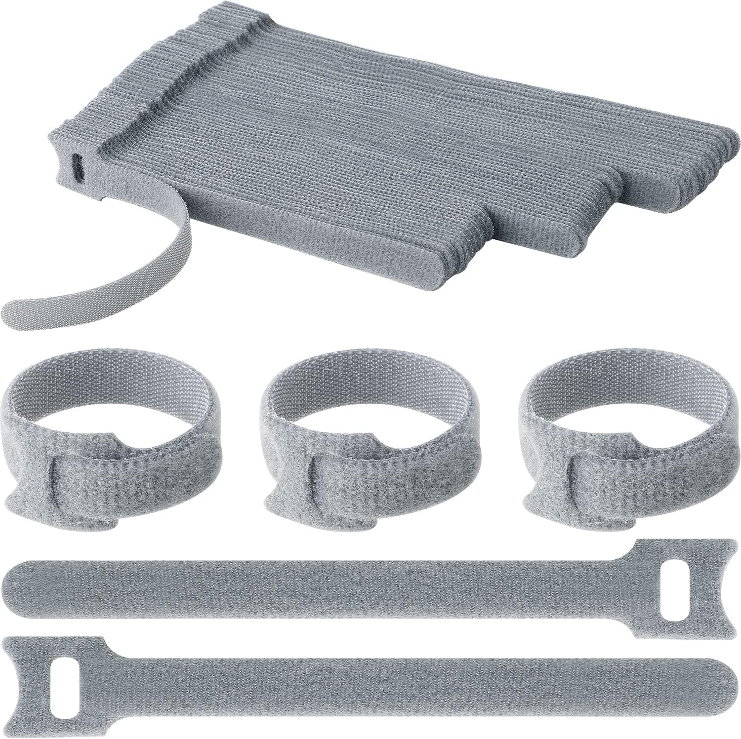 Amazon.com: Pasow 60pcs Fastening Microfiber Cloth Cable Ties Wire ...