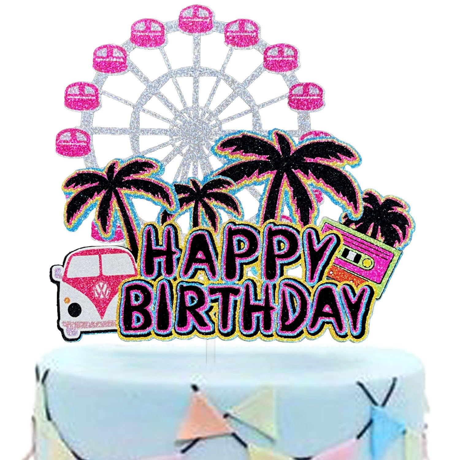 Amazon.com: Festus Ferris Wheel Cake Topper, Valley Music Birthday Cake ...
