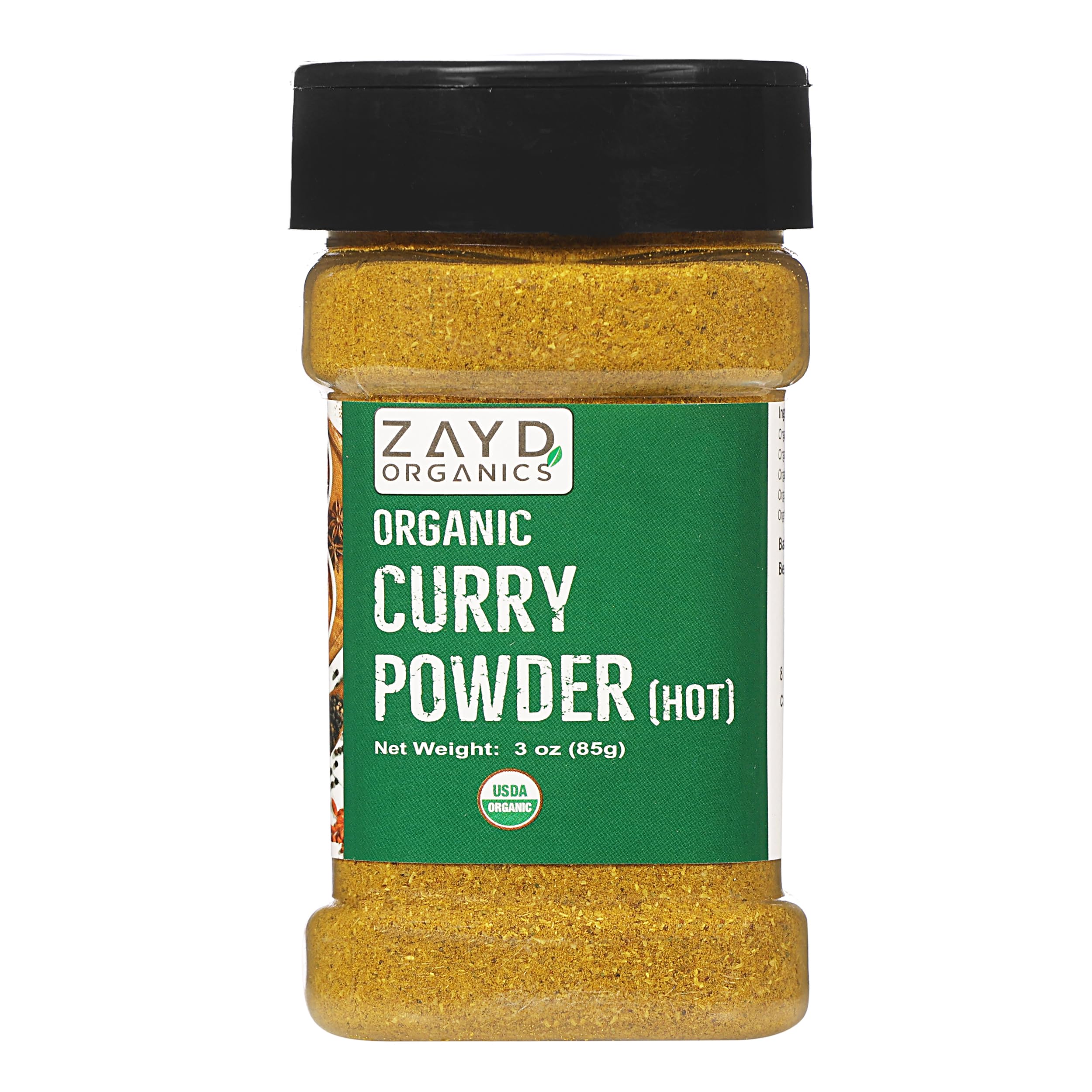 Amazon.com : Zayd Organic Curry Powder, Hot, Indian Curry Powder, 3oz ...