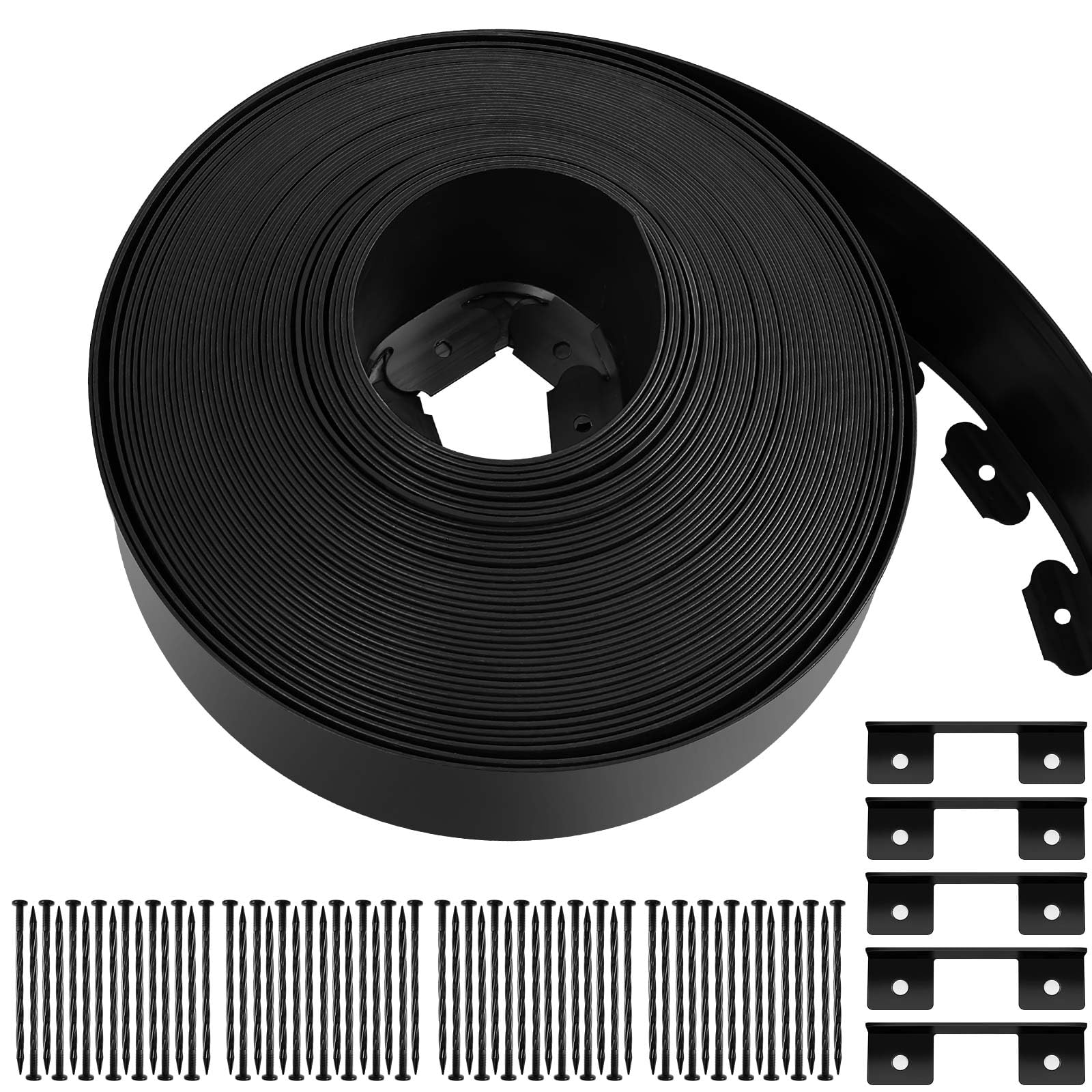 Chapou 4'' x 100' Landscape Edging Kit Plastic Garden Edging Border ...