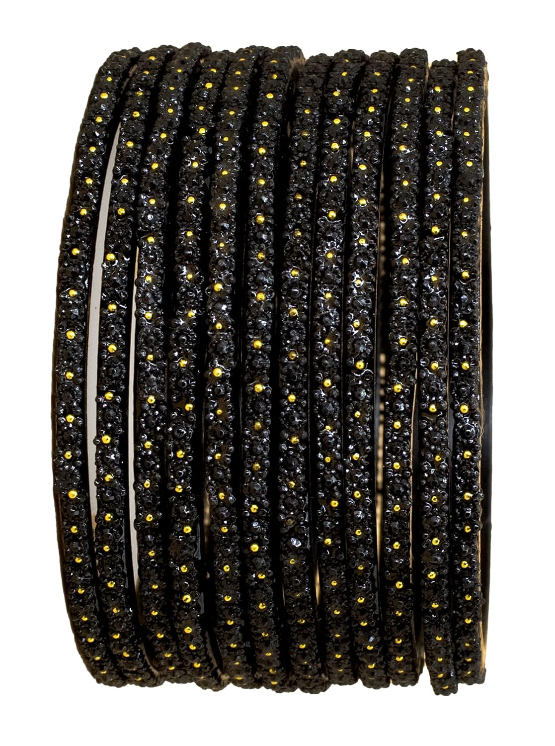 Buy The Golden Cascade Fancy Glass Bangles for Women | Zircon Pearl ...