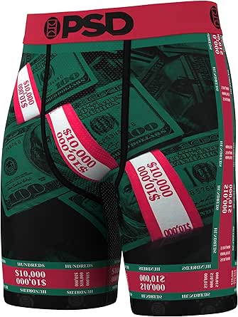 PSD Men's Luxe Money Sport Boxer Briefs, Multi, M at Amazon Men’s ...