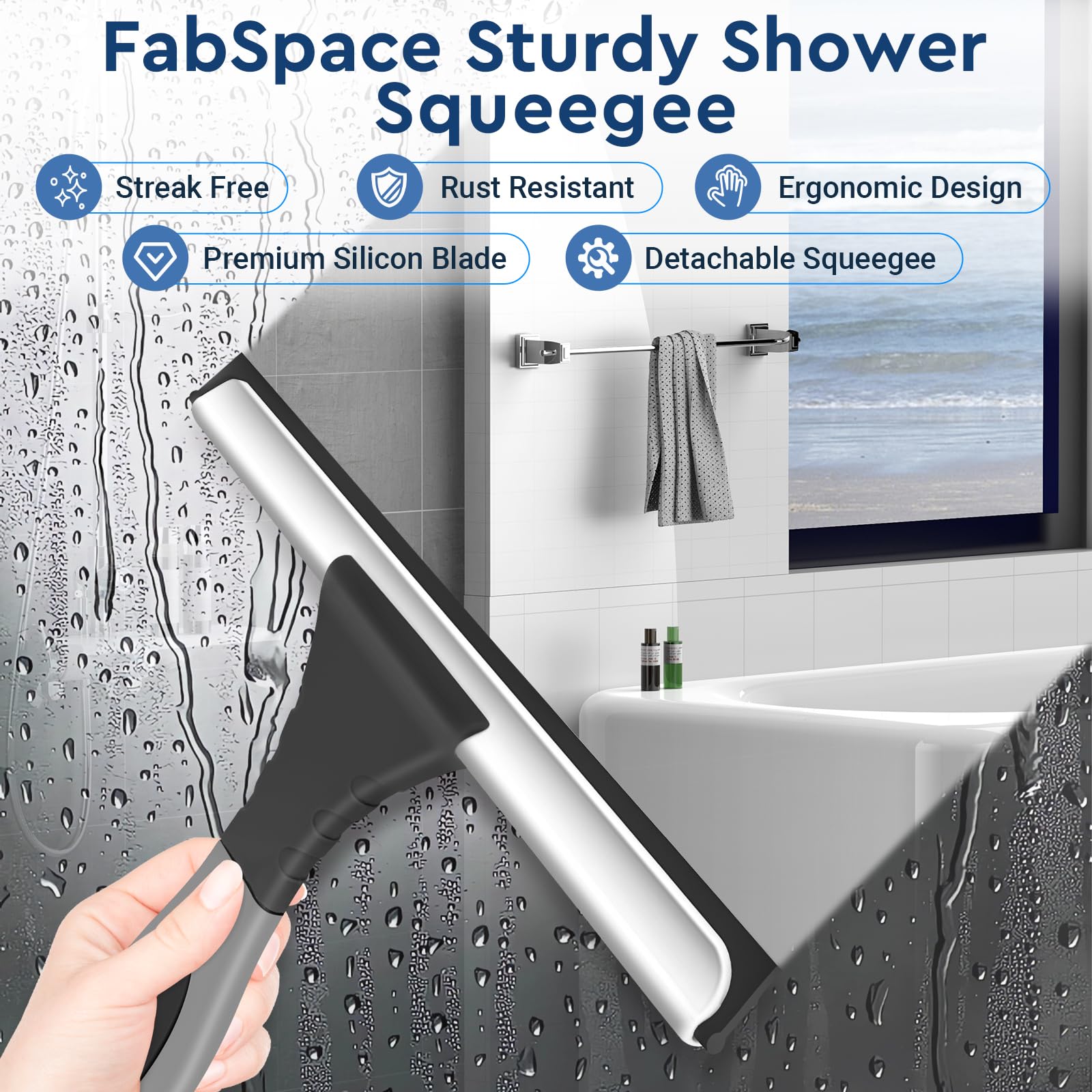 Snapklik.com : FabSpace Space Saving & Detachable Silicon Shower ...