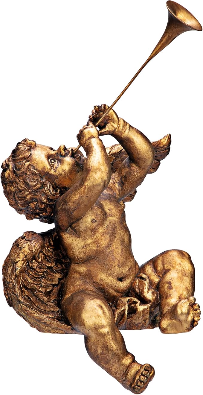 Amazon.com: Design Toscano Trumpeting Boy Angel of Peter's Square ...