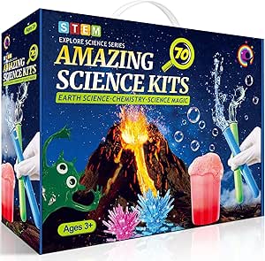 Science Kit for Kids, with 70 Scientific Experiments, for 4 to 12 Years ...