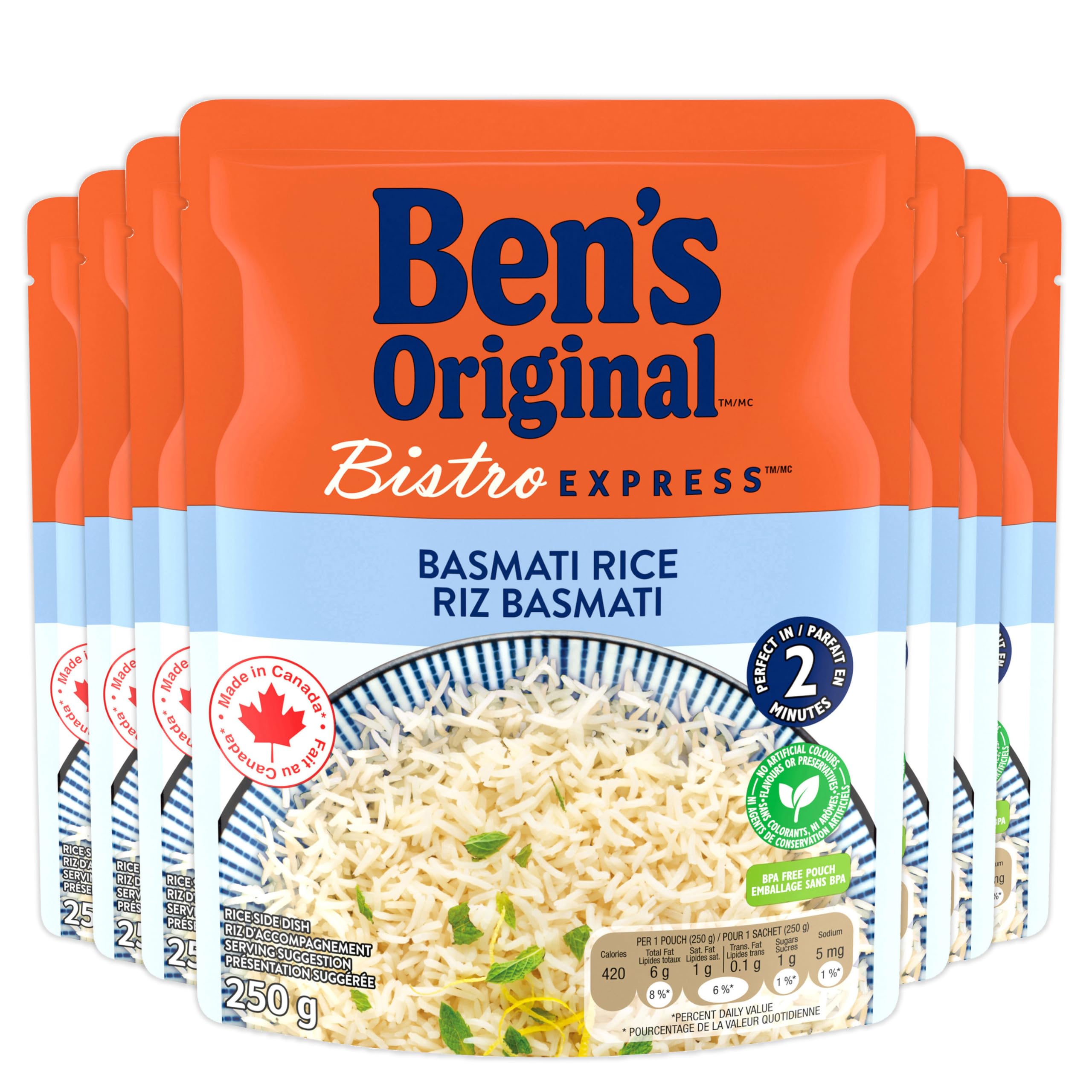 BEN'S ORIGINAL™ BISTRO EXPRESS™ Basmati Rice, 12PK CASE : Amazon.ca ...