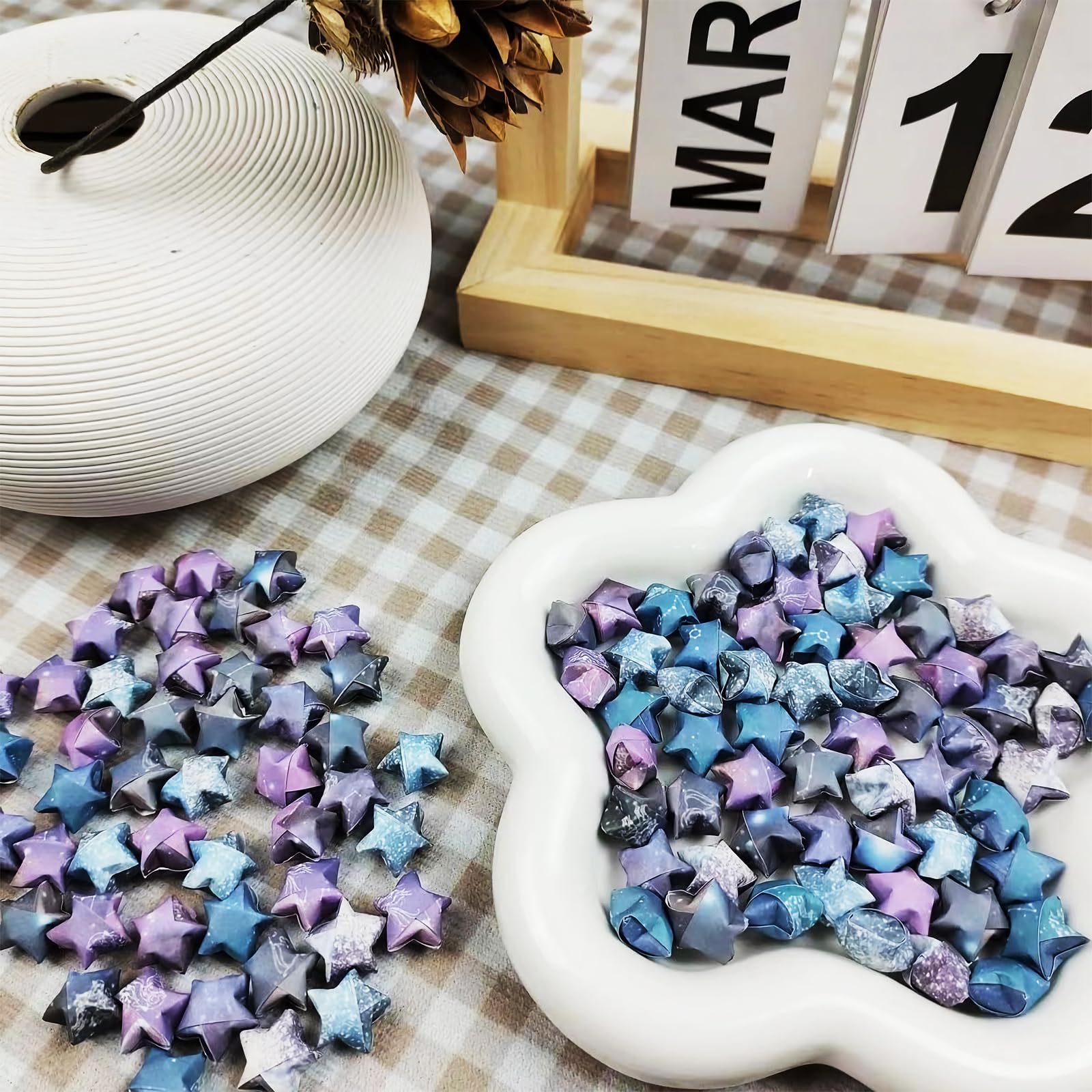 Snapklik.com : Qunrwe Origami Star Paper Strips Galaxy 540 Sheets Outer ...