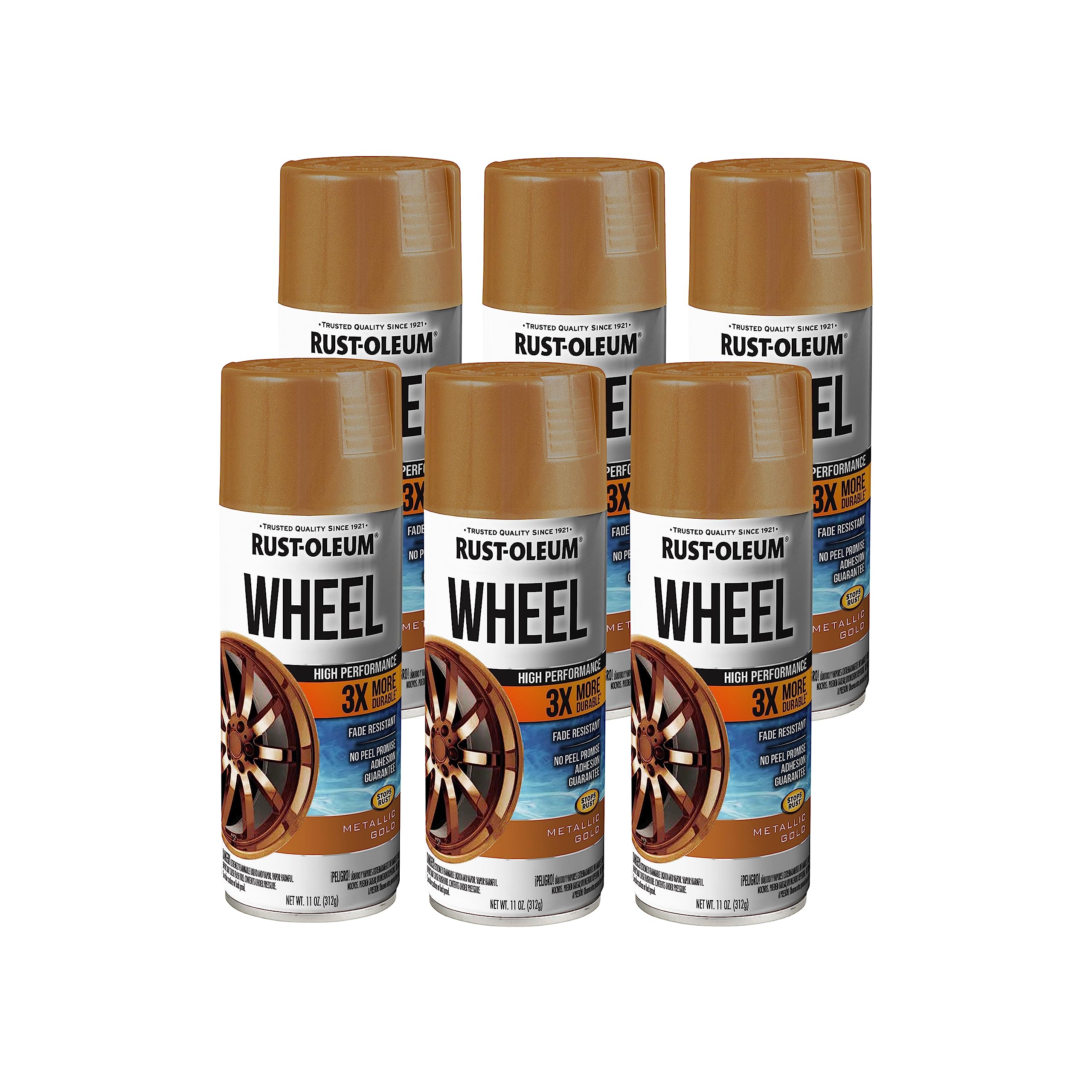 Snapklik.com : Rust-Oleum 368077-6PK High Performance Wheel Spray Paint ...
