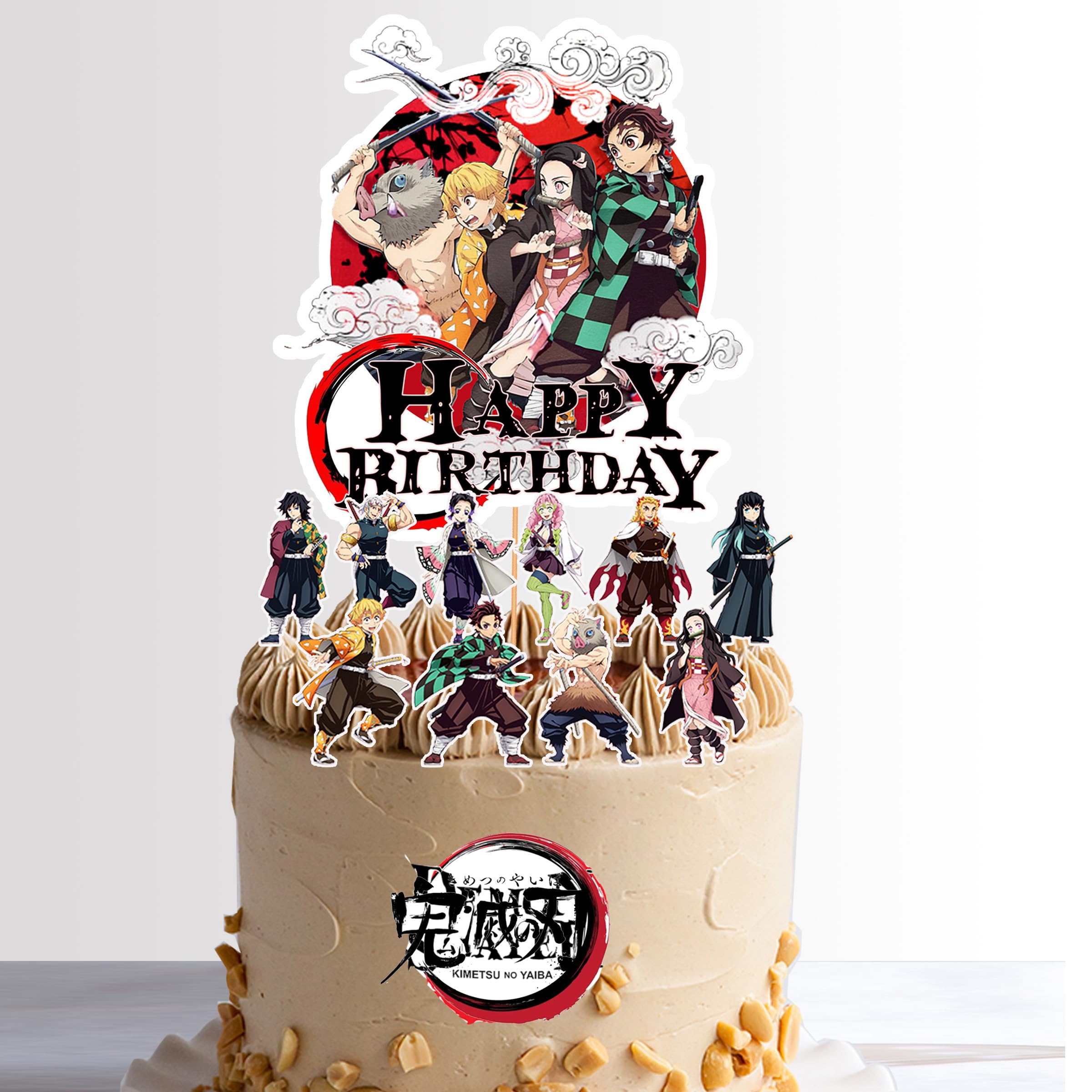 Buy GenericDemon Anime Themed Cake Topper Decoration Manga Themed Kids ...
