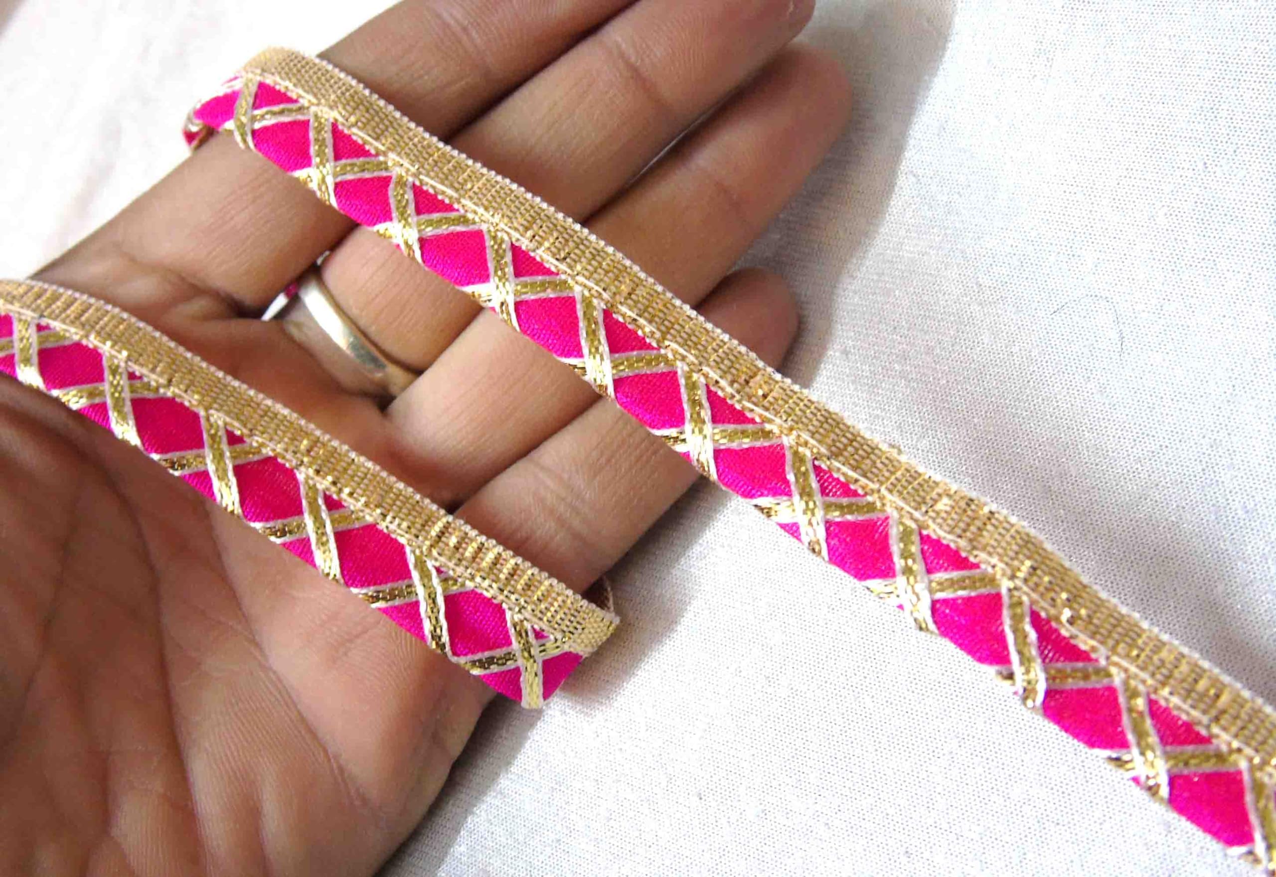 Strala Pink Color Laces for Dresses, Sarees, Lehenga, Suits, Bags ...