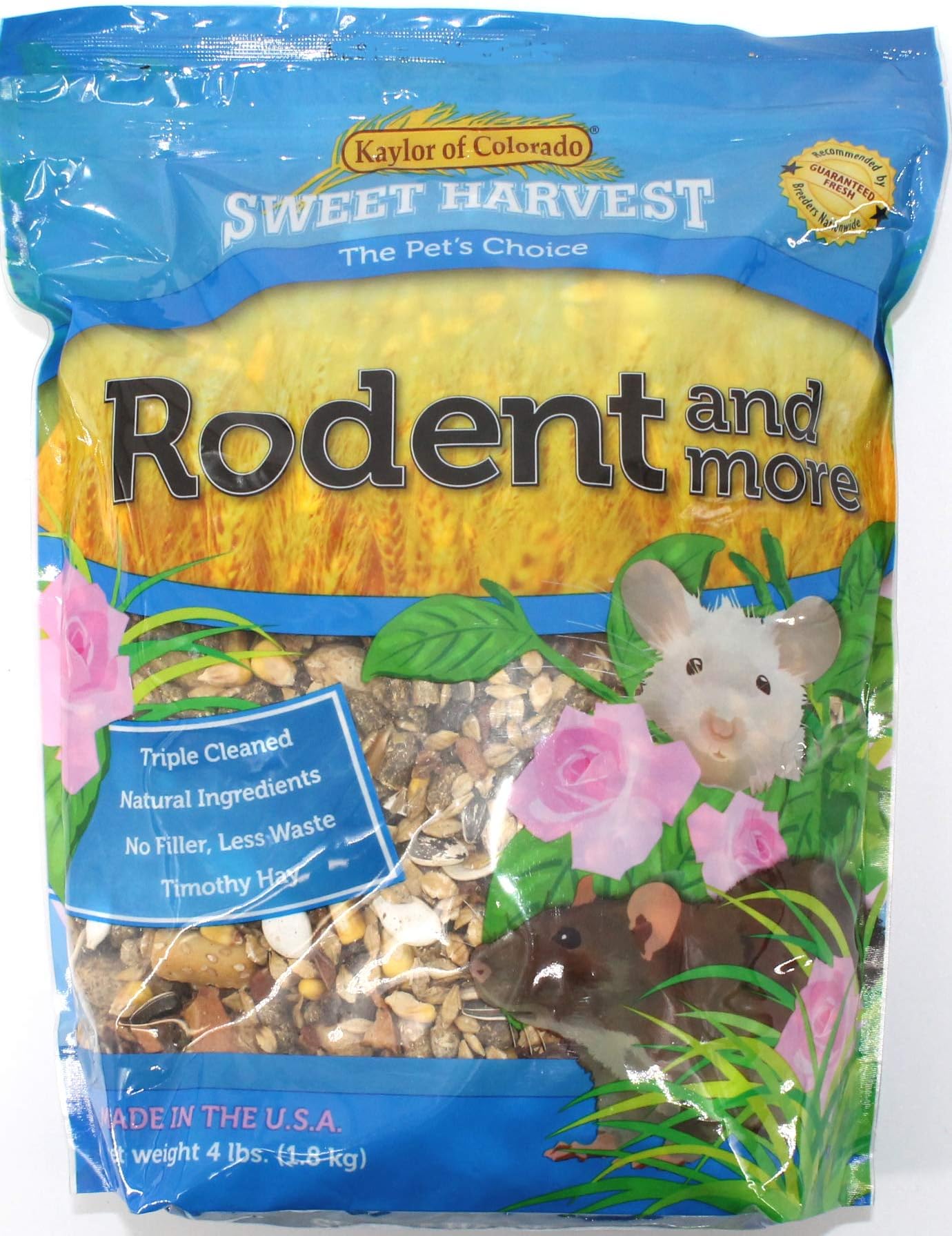 Amazon.com : Sweet Harvest Rodent and More Rodent Food, 4 lbs Bag ...