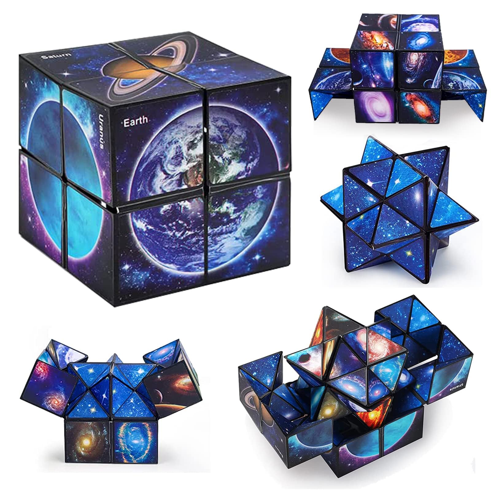 Star Cube Magic Cube, 2 in 1 Infinity 3D Puzzle Cube Fidget Toy for ...