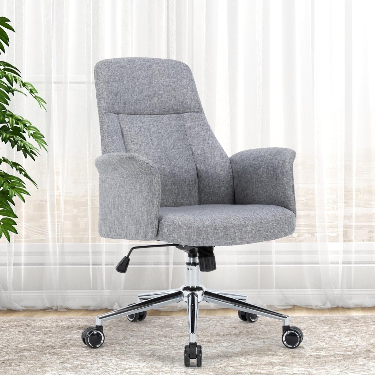 Amazon.com: Modern Office Chair,Adjustable Height Accent Chair ...