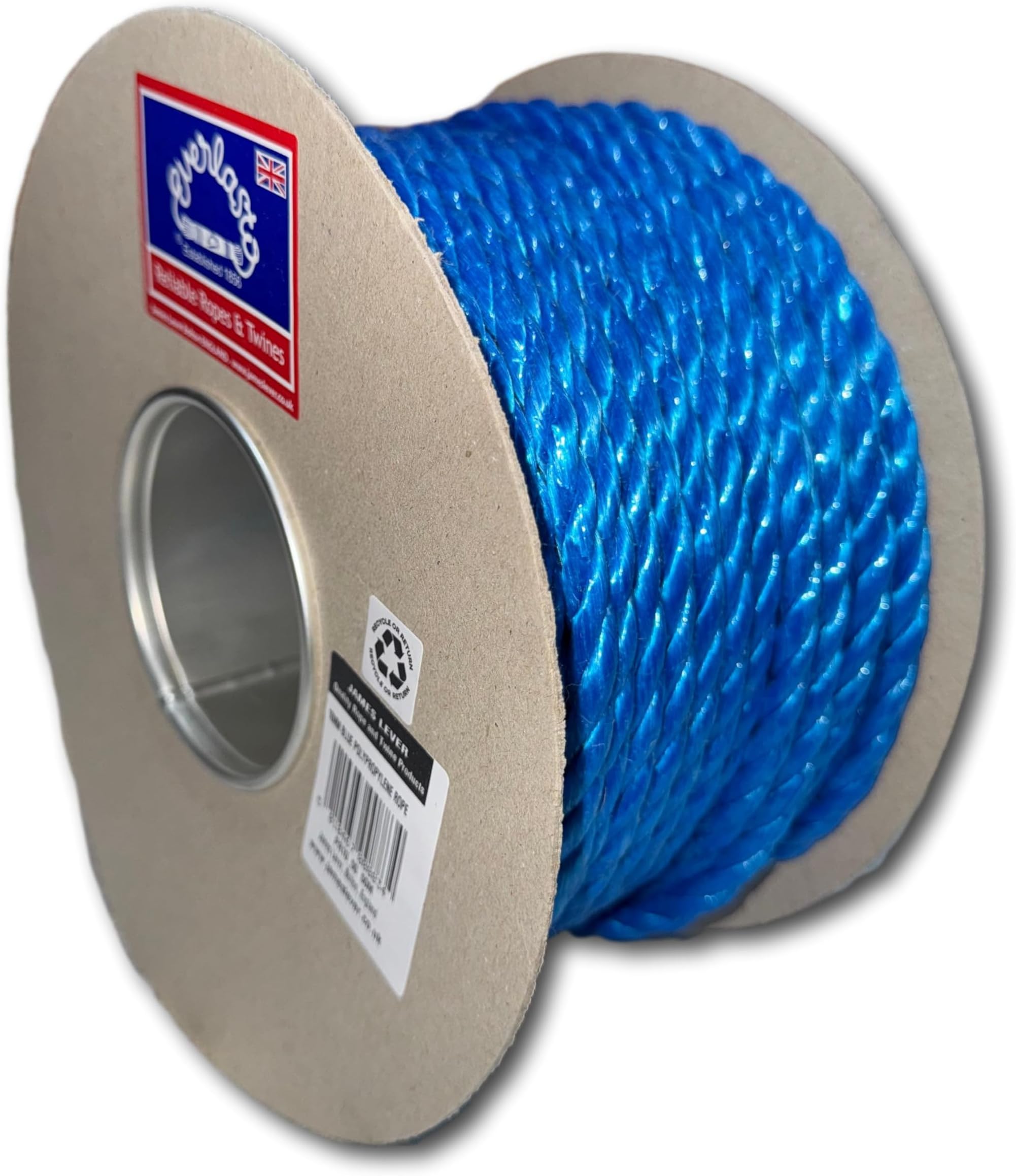 50M TRADE REELS EVERLASTO BLUE POLYPROPYLENE POLY ROPE 6MM 8MM 10MM ...