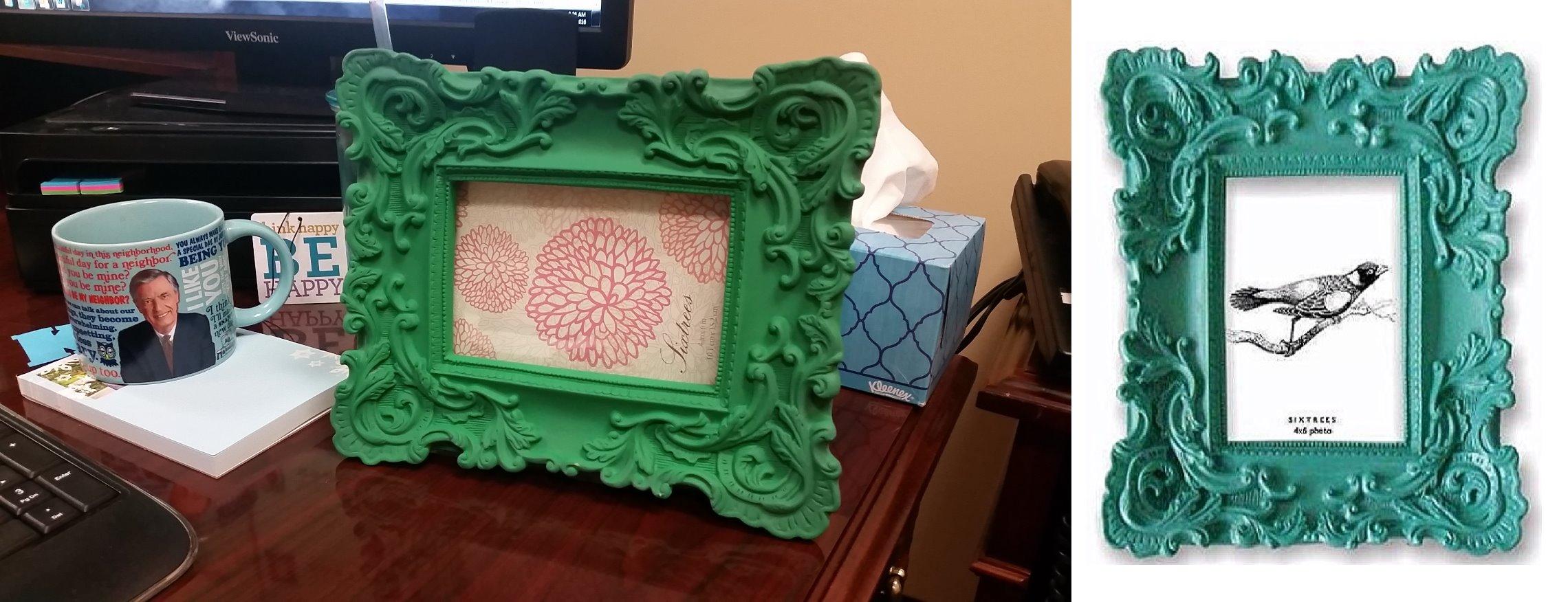 Amazon.com - Sixtrees Baroque Frame, 4 by 6-Inch, Turquoise - Single Frames