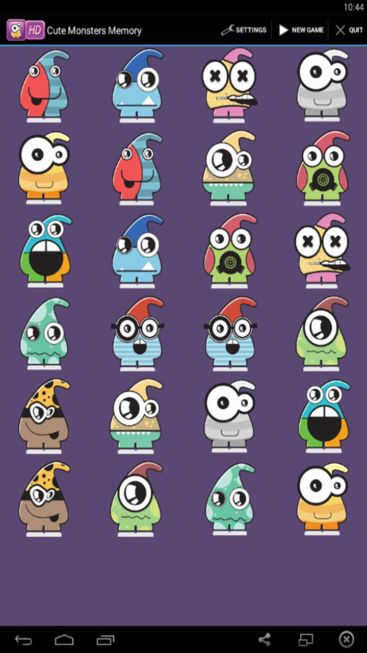 Cute Monsters Memory Game - App on Amazon Appstore
