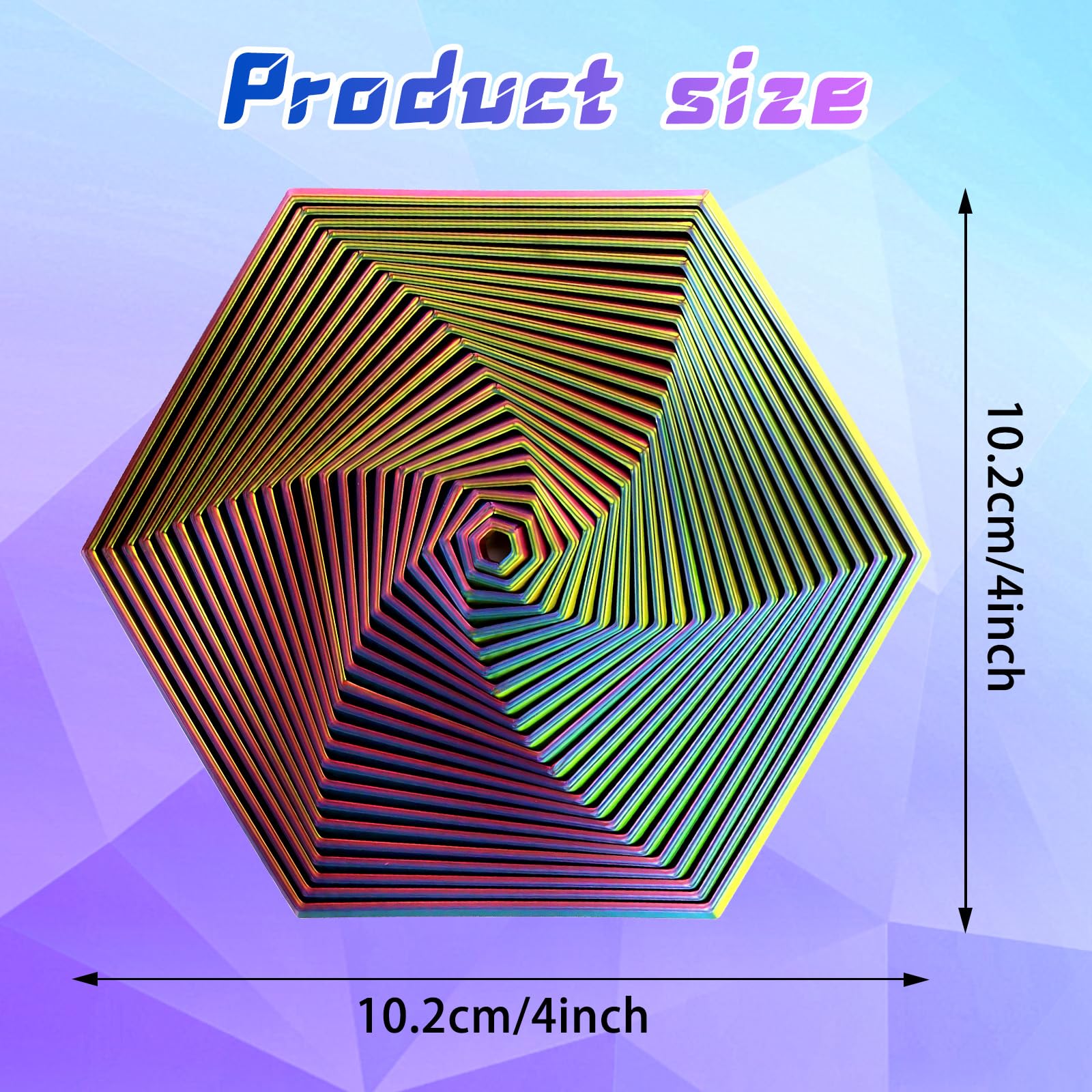 Snapklik.com : Fractal Fidget Hexagon Toys Kinetic Desk Spinning, Cube ...