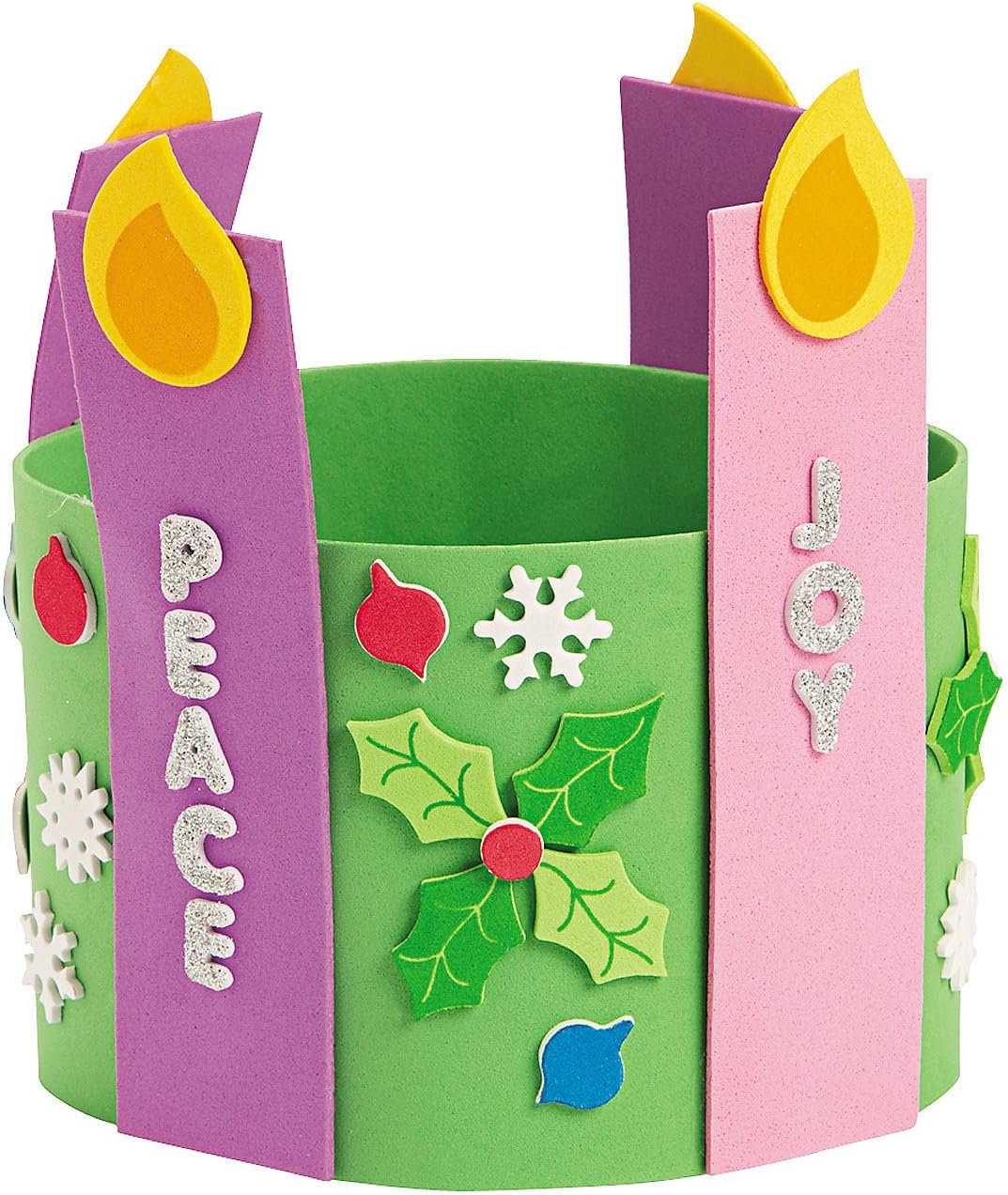 Amazon.com: Fun Express Advent Wreath Craft Kit for Kids - Makes 12 ...