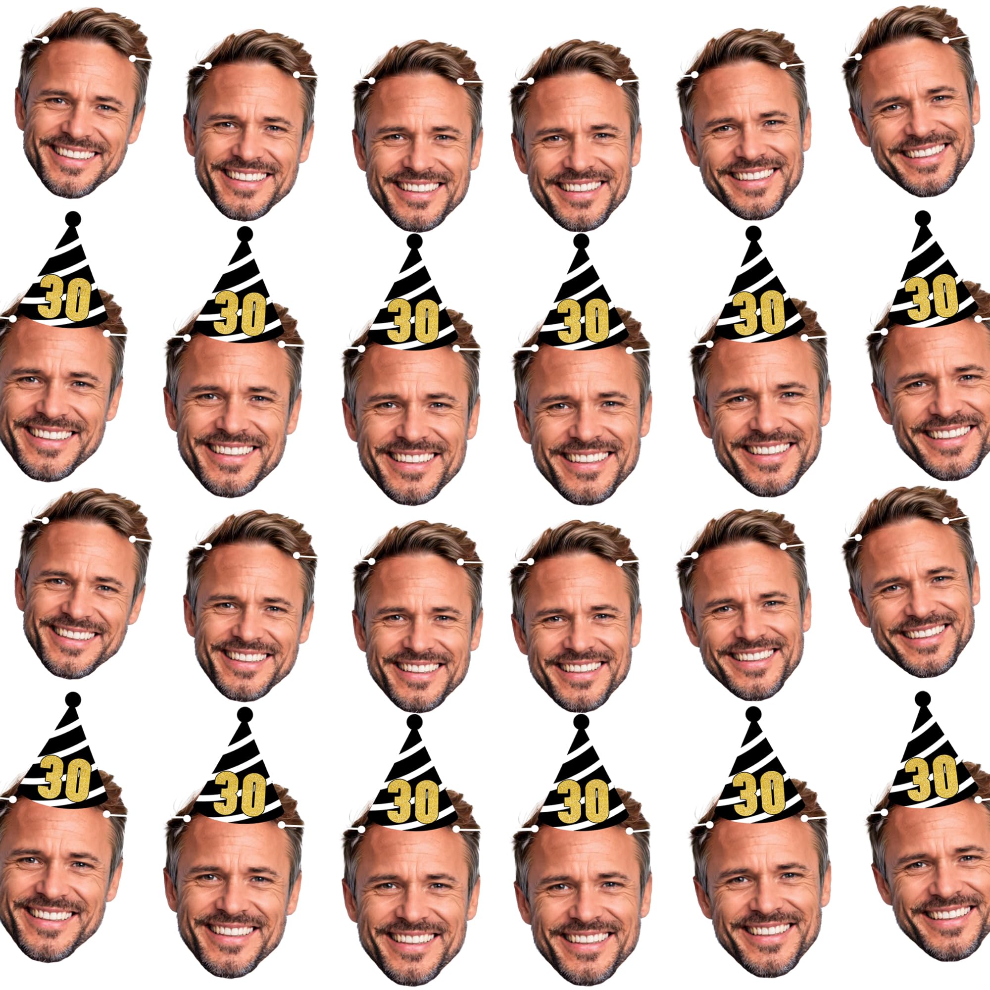 Amazon.com: Bleu Reign Personalized Photo Face Bunting Banner - Custom ...