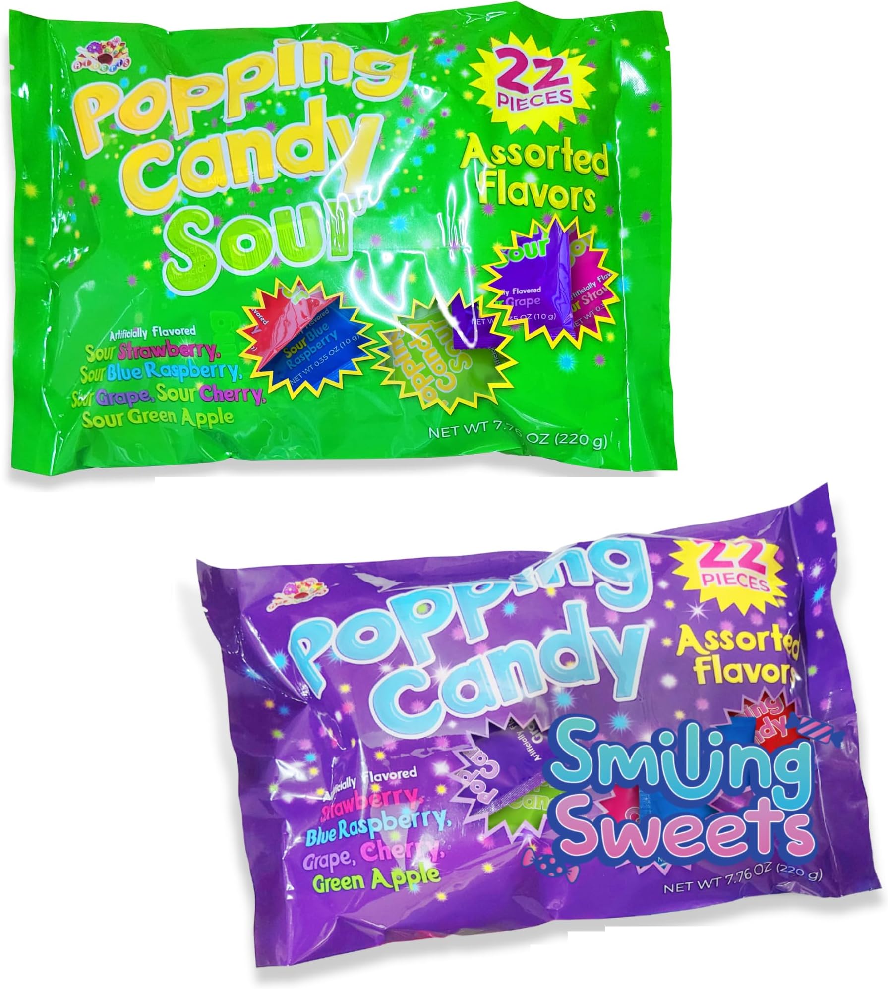 Amazon.com: Tiltay Pop Boom Popping Candy – 20 Pack - 10 Flavor ...