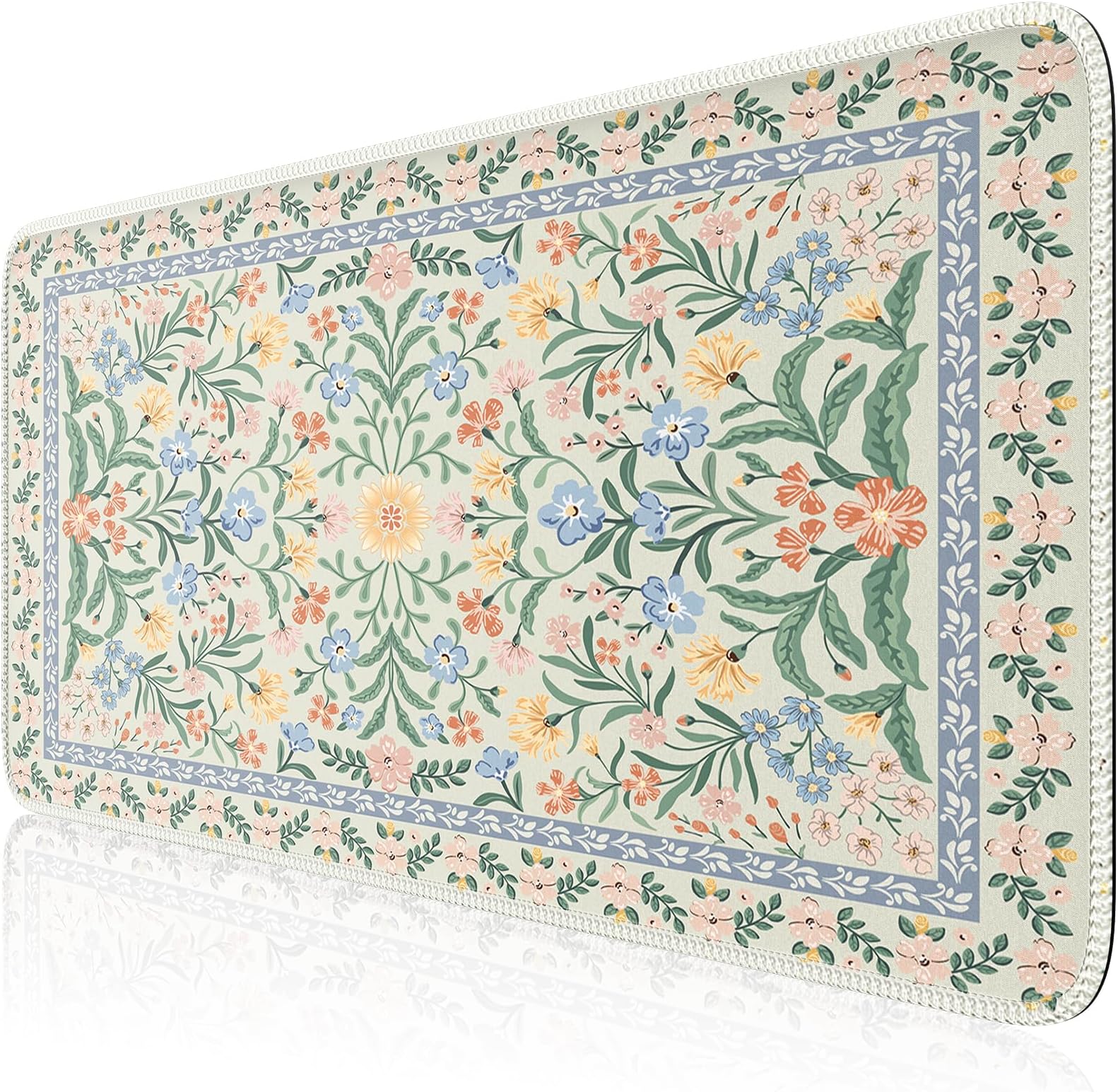 Amazon.com: HAOCOO Floral Desk Mat, Desk Mat for Keyboard and Mouse ...
