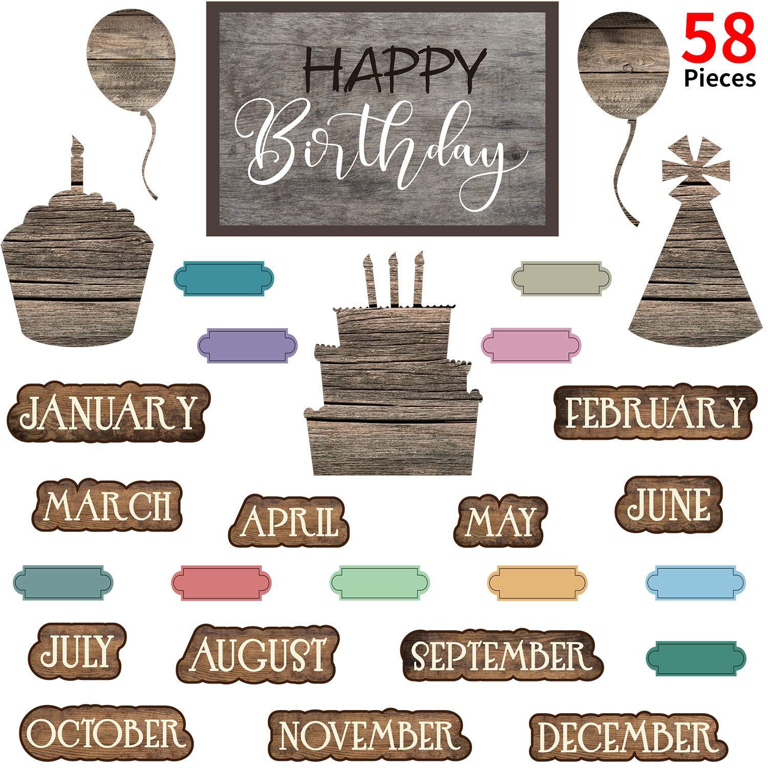 Buy 58 Pieces Happy Birthday Decorations For Classroom Mini Bulletin buy-58-pieces-happy-birthday-decorations-for-classroom-mini-bulletin