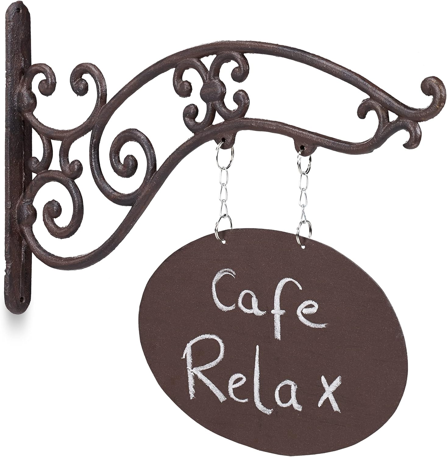 Relaxdays Butiksskylt, antik design, för märkning, skylt med bommar ...