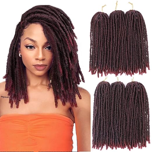 Amazon.com : WIGNEE 120 Strands Short Faux Locs 12 Inches Pre-Looped ...
