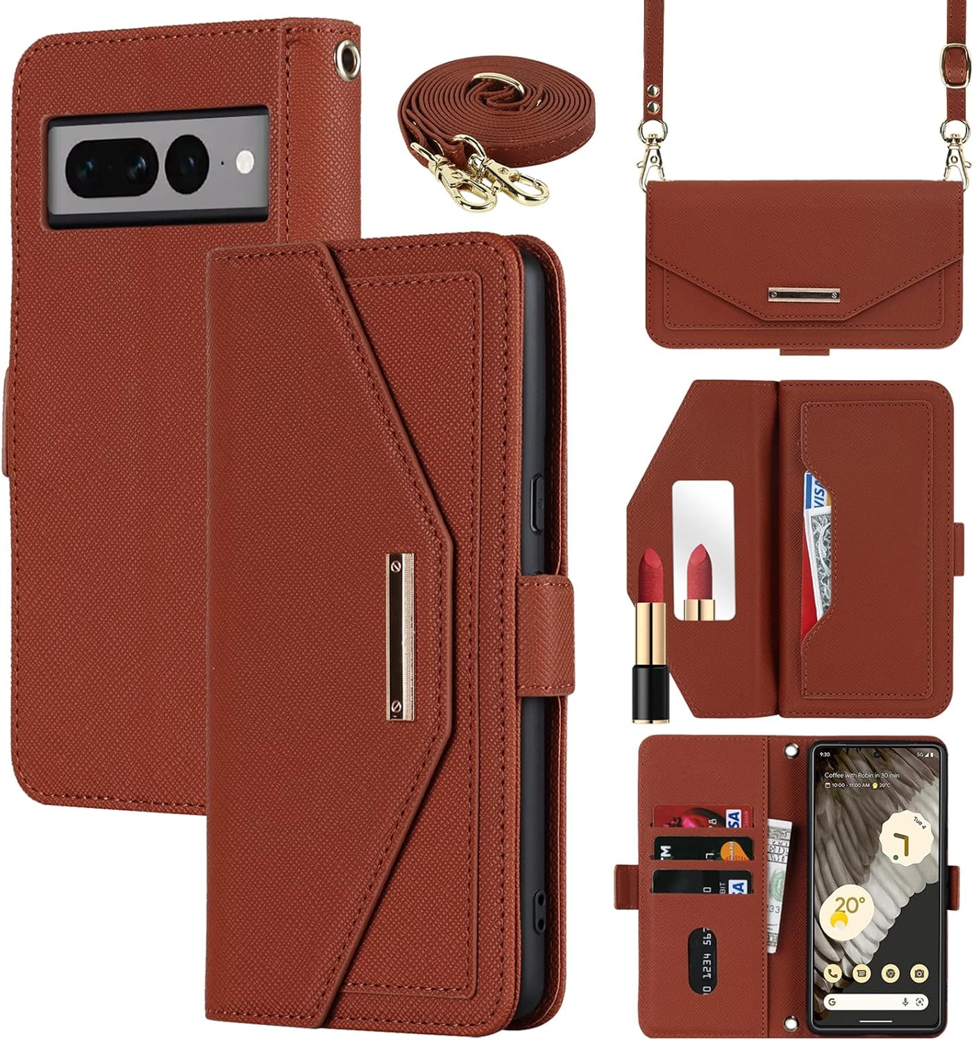 Amazon.com: Jaorty Crossbody Wallet for Google Pixel 7 Pro Case with ...