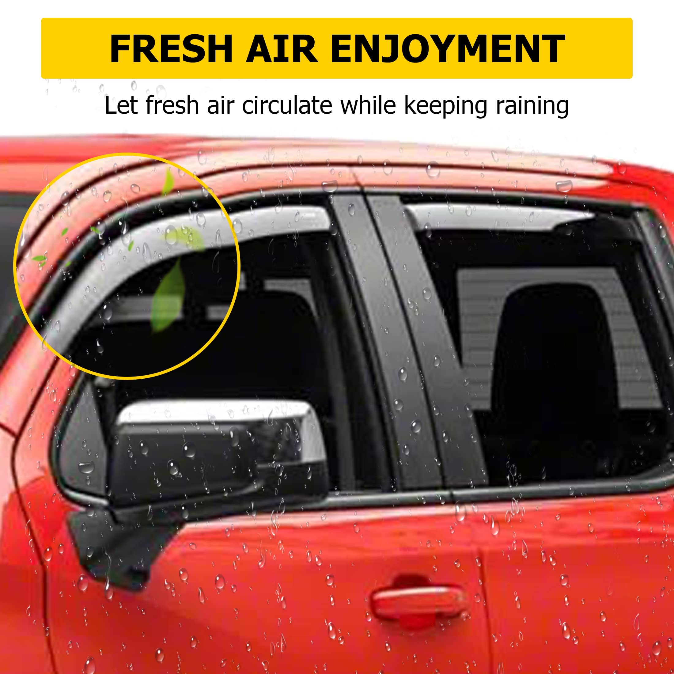 Snapklik.com : AUXMART Tundra Window Visors Side Window Deflector ...