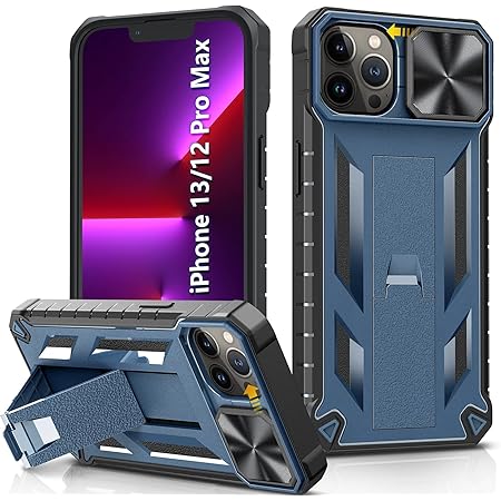 Amazon.com: CloudValley for iPhone 12 Pro Max Case with Camera Cover ...