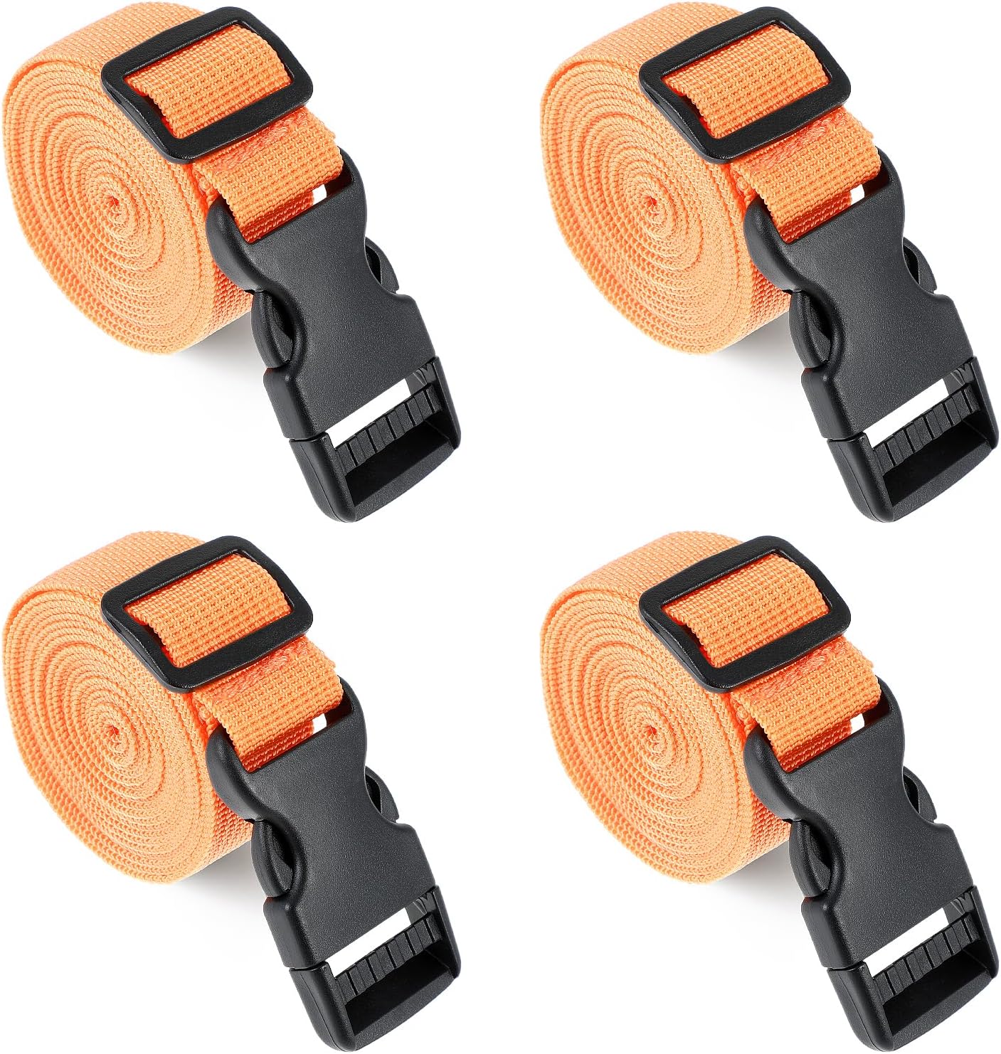 Thinp 4 Pack Tie Down Straps, 2m Adjustable Lashing Straps Packing ...