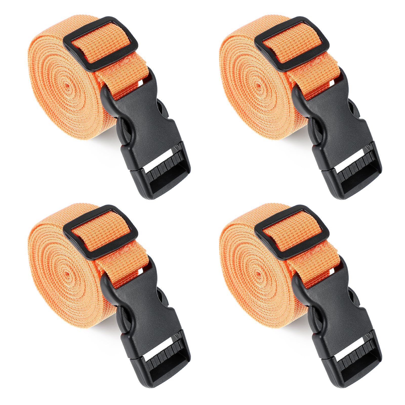 Thinp 4 Pack Tie Down Straps, 2m Adjustable Lashing Straps Packing ...