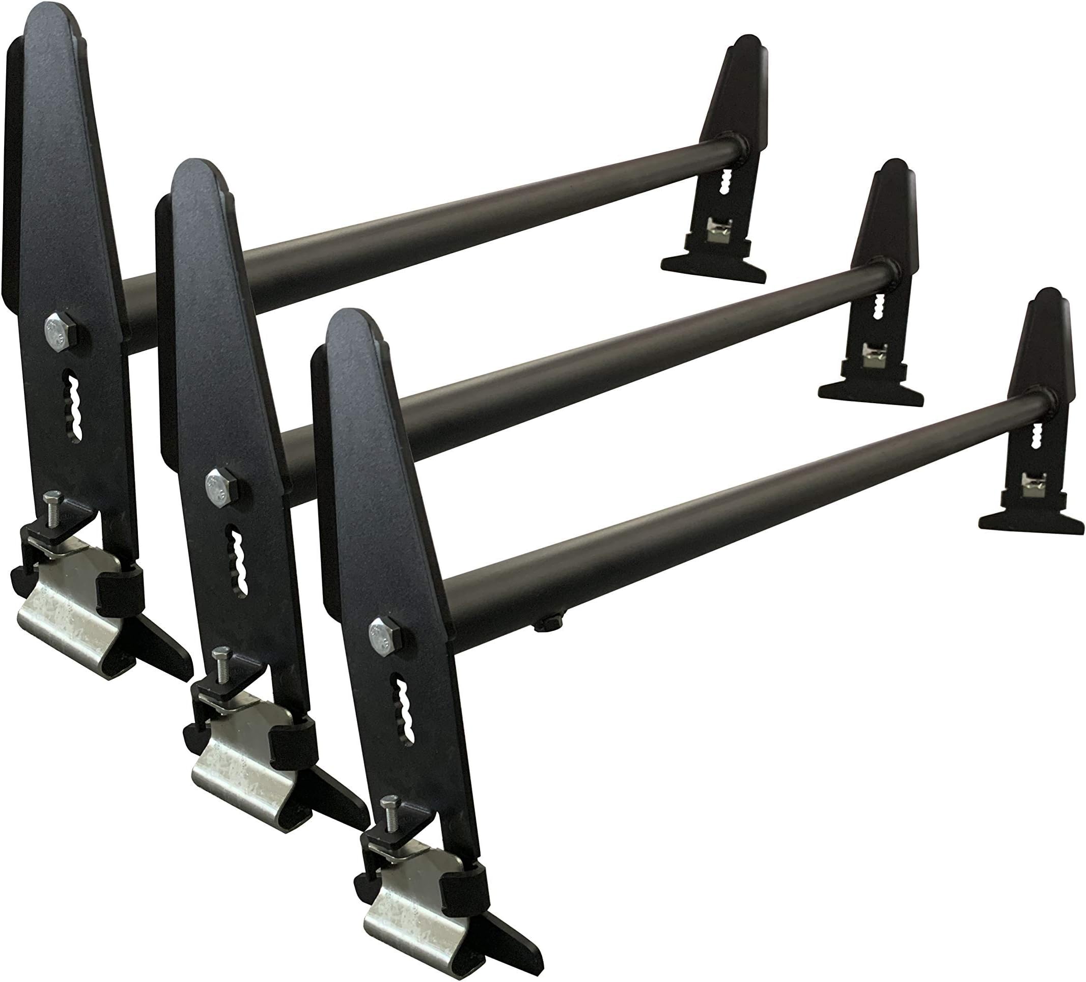 Amazon.com: Adjustable Van Roof Ladder Rack 500LBS 3 Bars Chevy Dodge ...