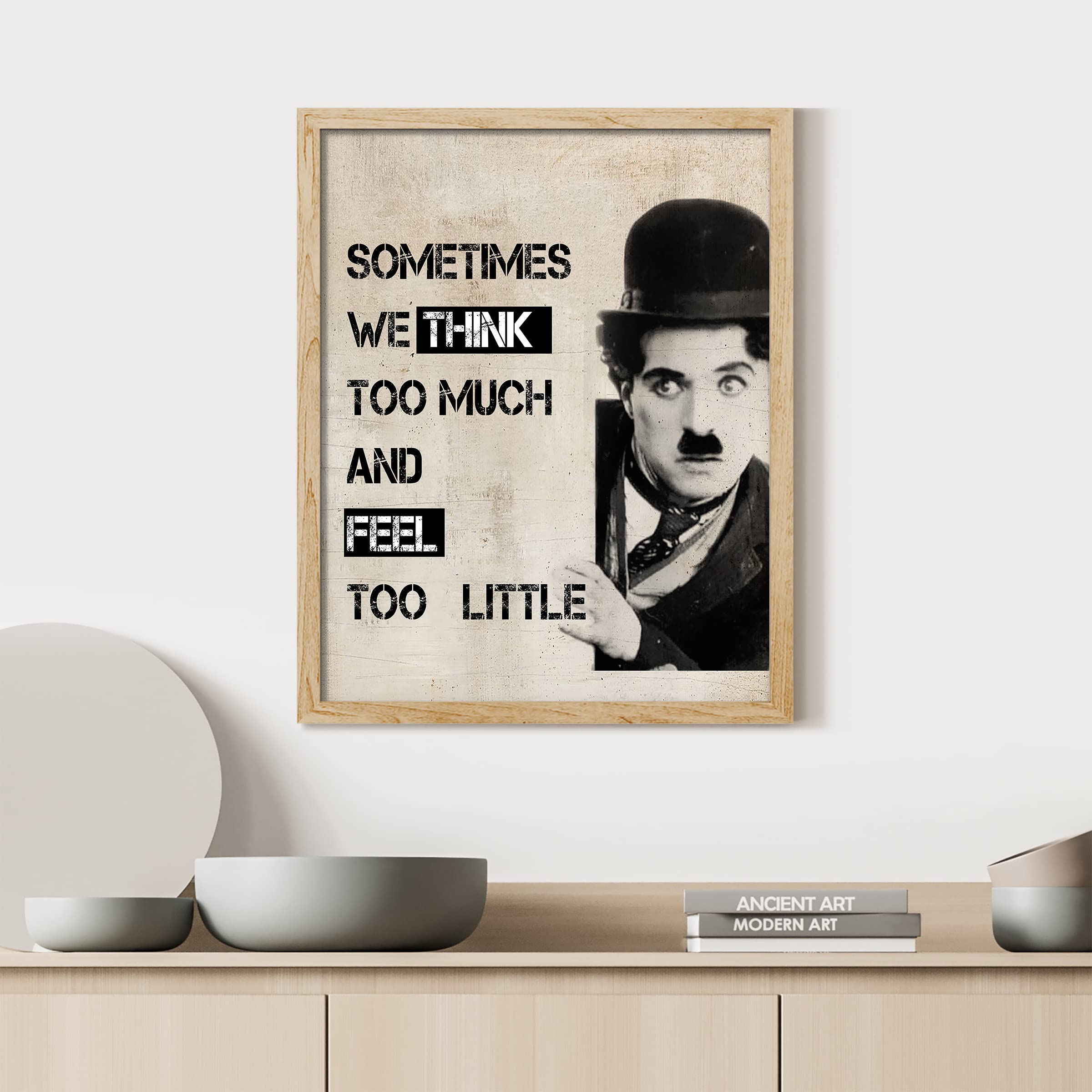 Charlie Chaplin Quote Poster