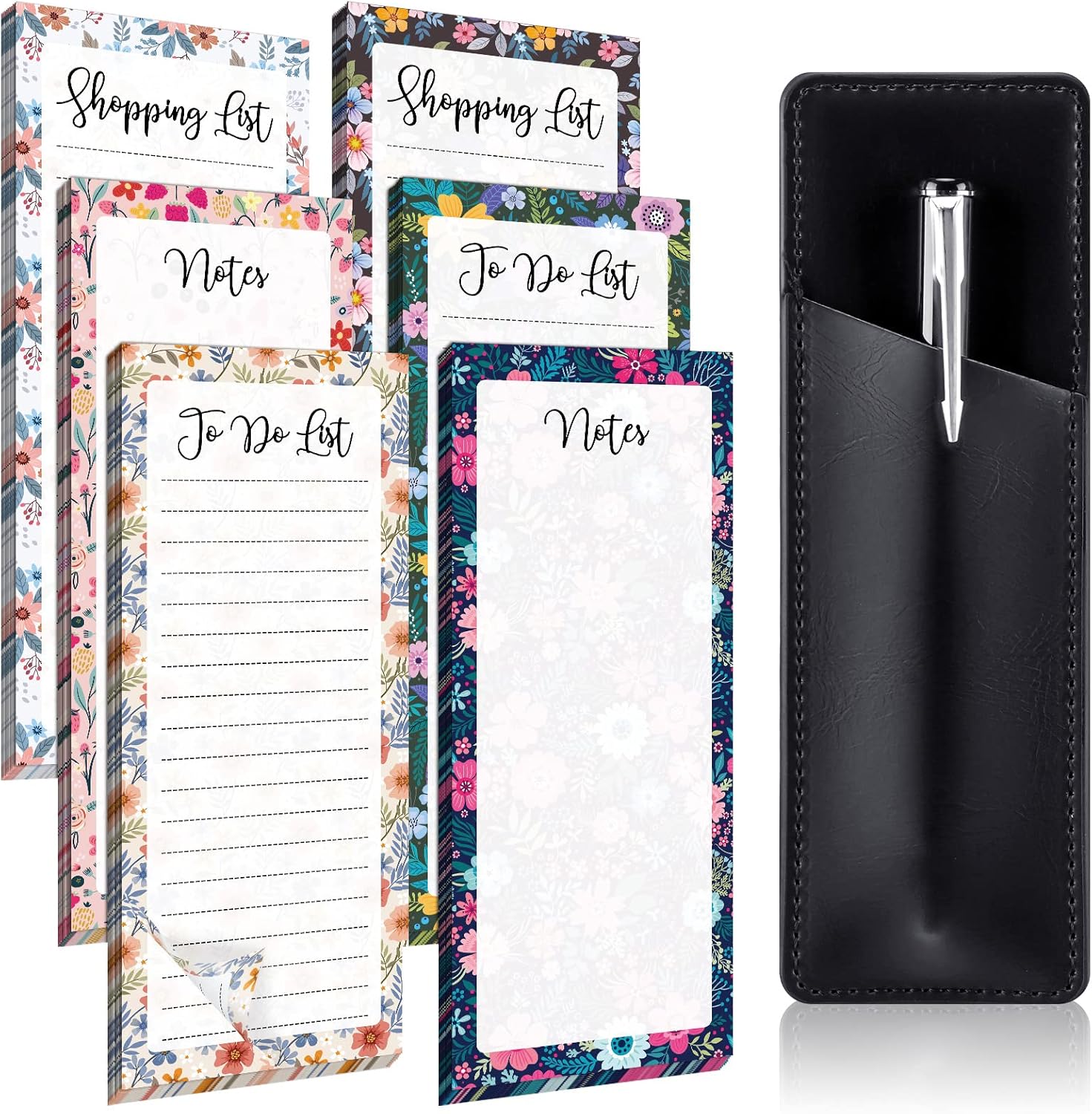 Amazon.com : Sinmoe 6 Pads Magnetic Notepads for Refrigerator Magnet ...