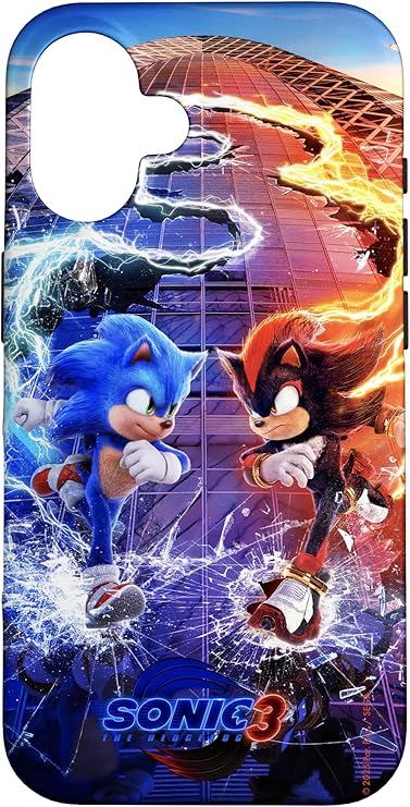 Amazon.com: iPhone 16 Sonic the Hedgehog 3 - Sonic VS Shadow Case ...