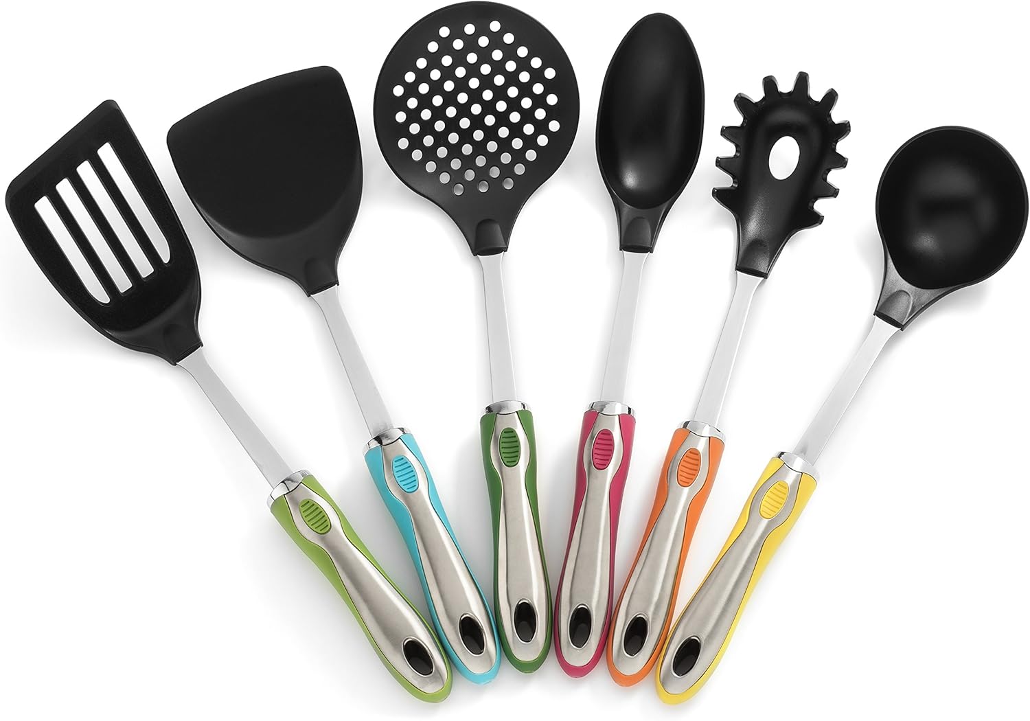 Amazon.com : Kitchen Utensils with Holder 7 Pc Cute Utensil Set ...